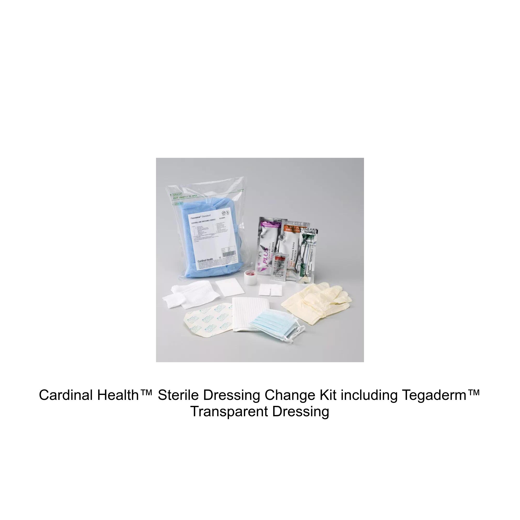Cardinal Health™ Sterile Dressing Change Kit including Tegaderm ...