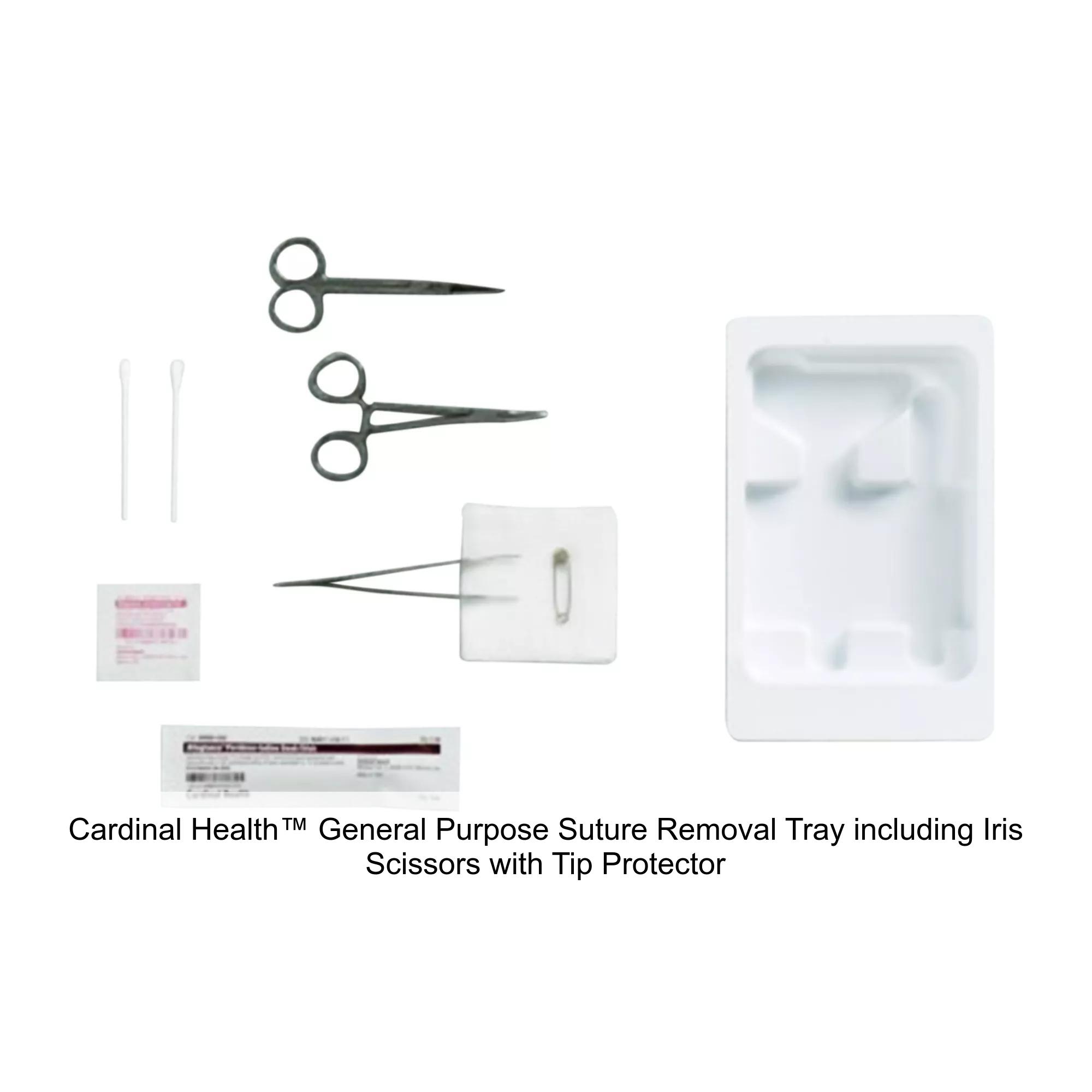 Cardinal Health™ General Purpose Suture Removal Tray including Iris ...