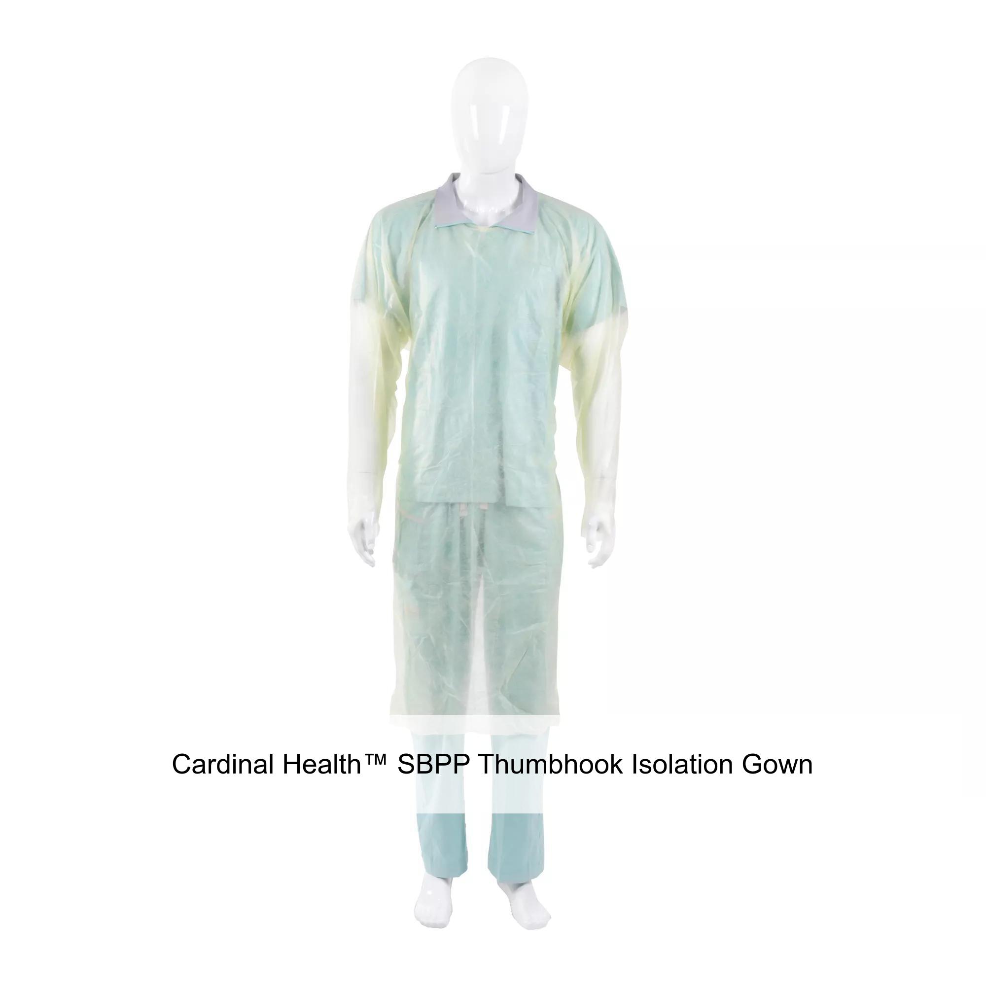 Cardinal Health™ SBPP Thumbhook Isolation Gown, Yellow, Universal . Buy ...
