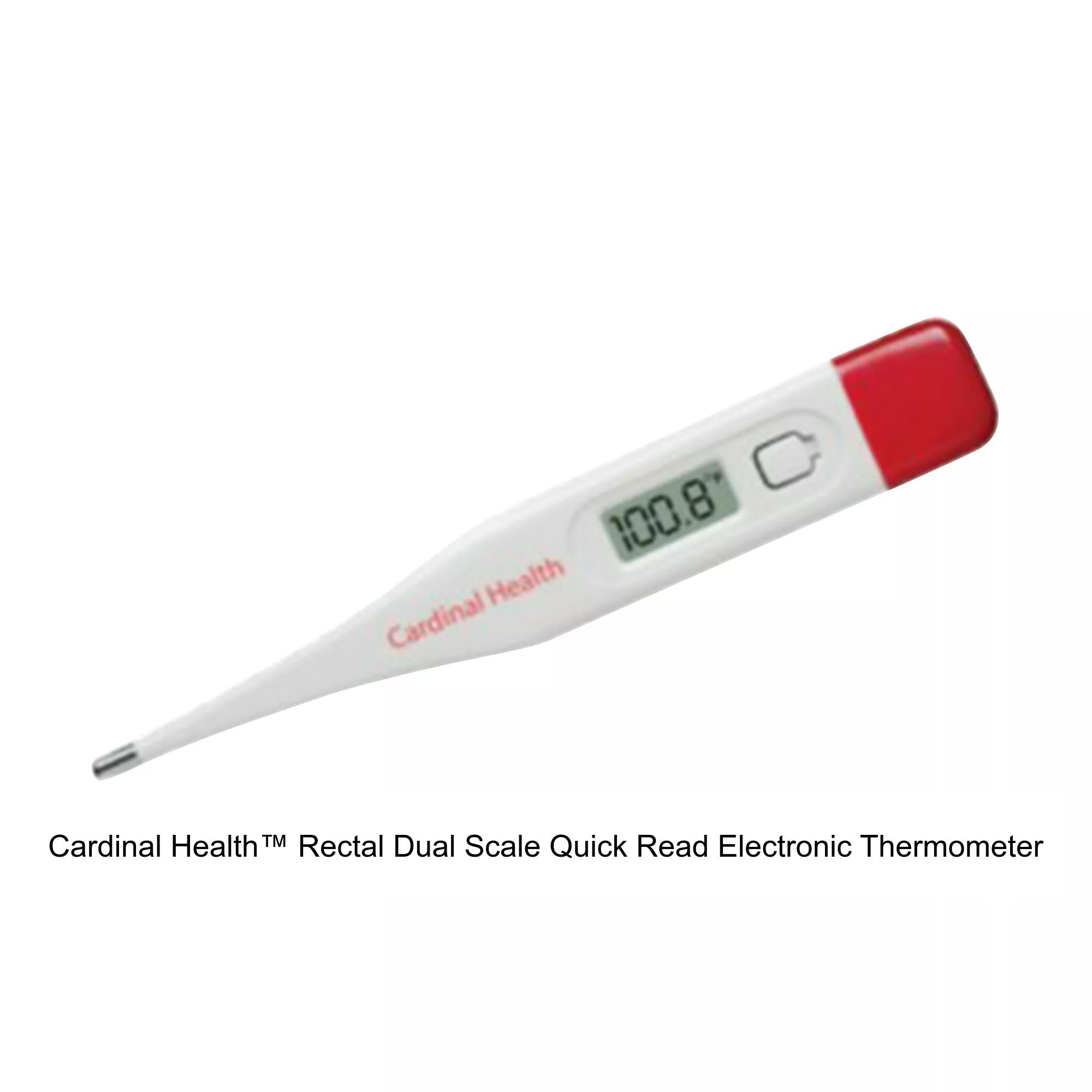 Cardinal Health™ Rectal Dual Scale Quick Read Electronic Thermometer ...