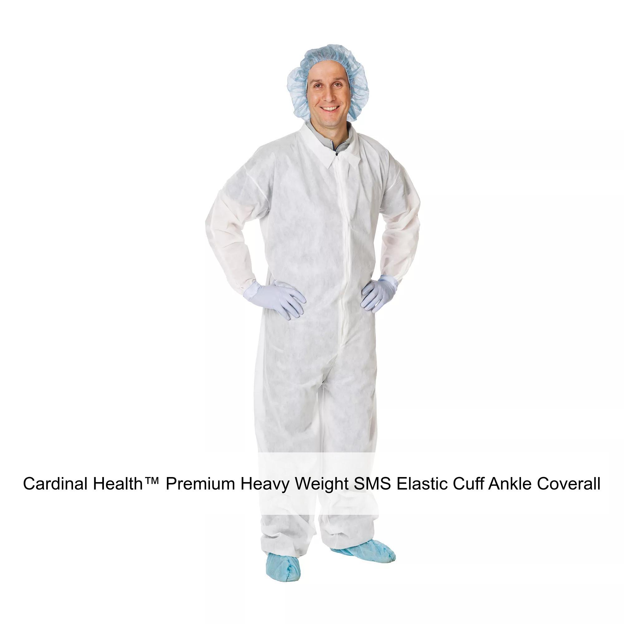 Cardinal Health™ Premium Heavy Weight SMS Elastic Cuff Ankle Coverall ...