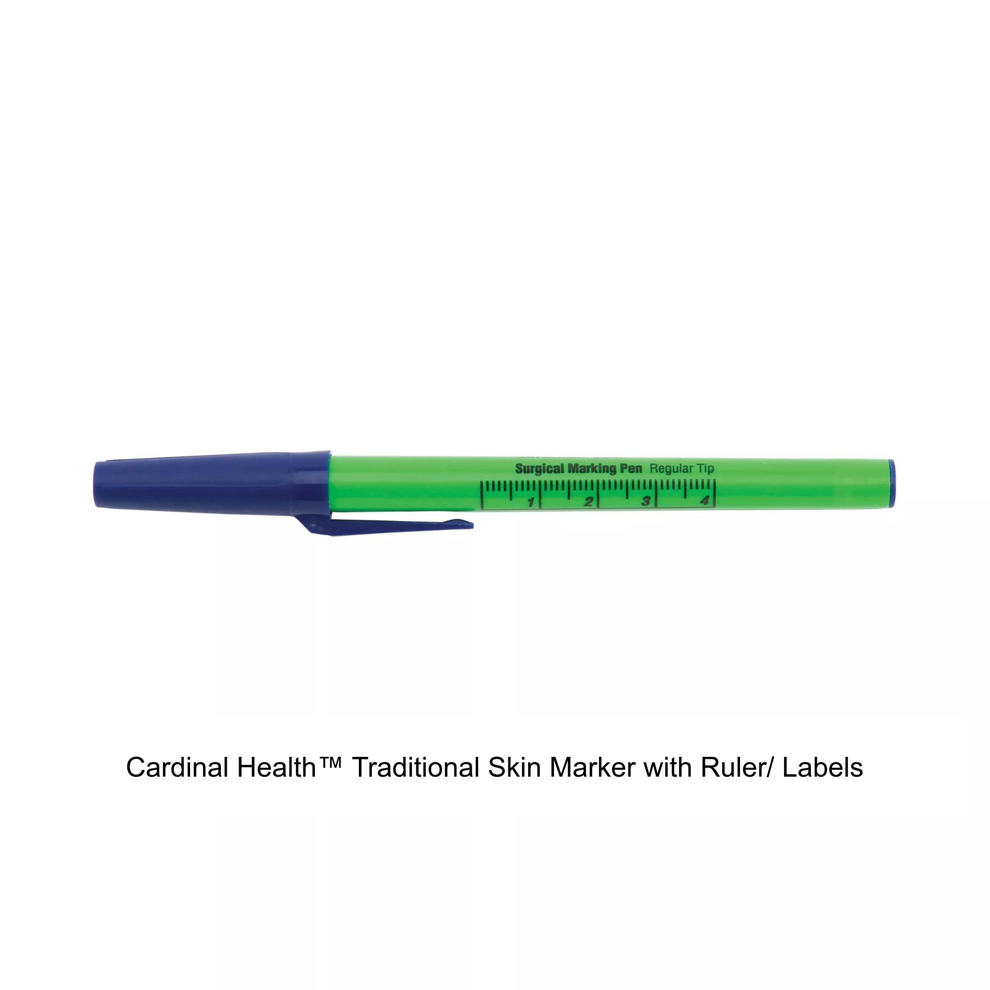 Cardinal Health™ Traditional Skin Marker with Ruler/ Labels, 4CM Barrel ...