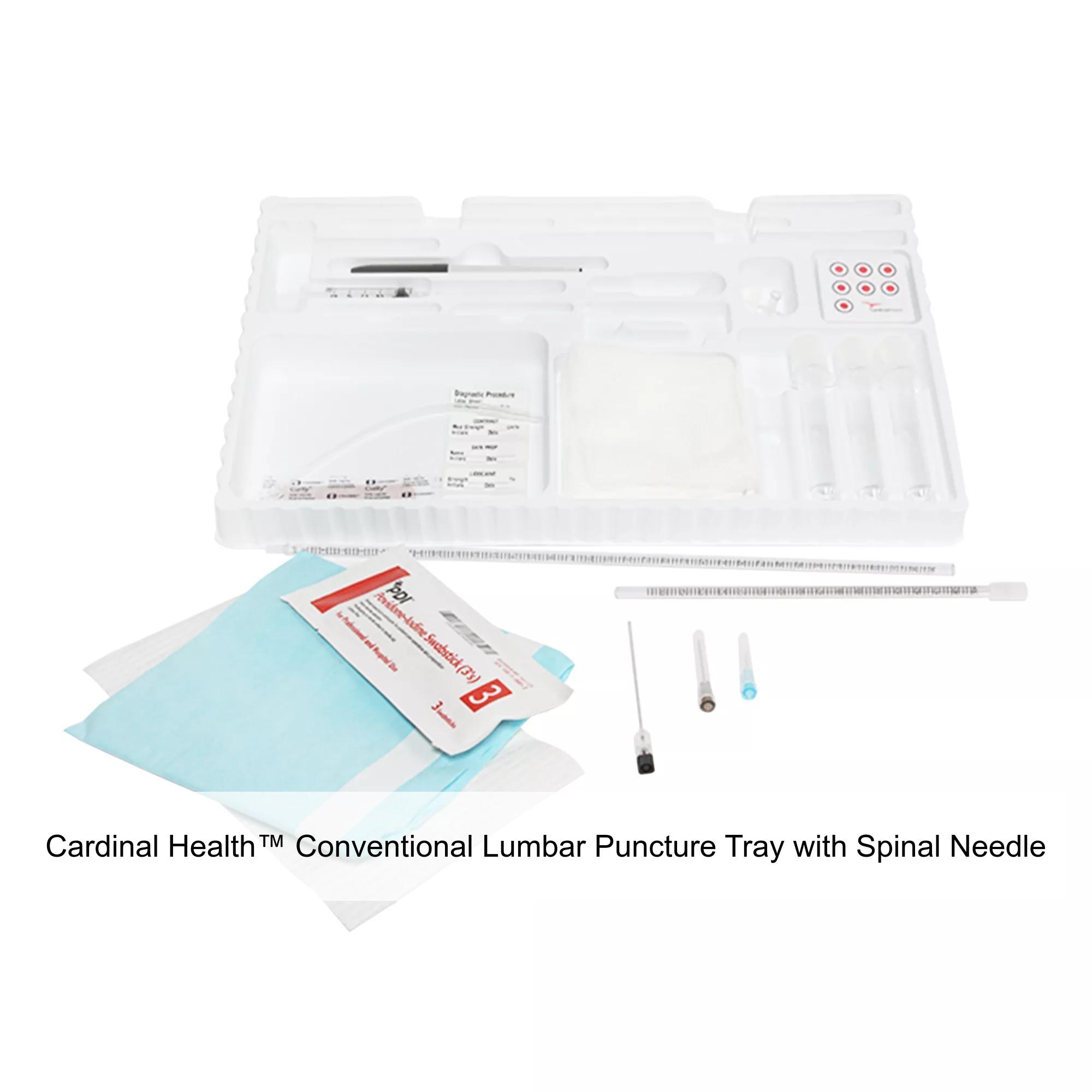 Cardinal Health™ Conventional Lumbar Puncture Tray with Spinal Needle ...