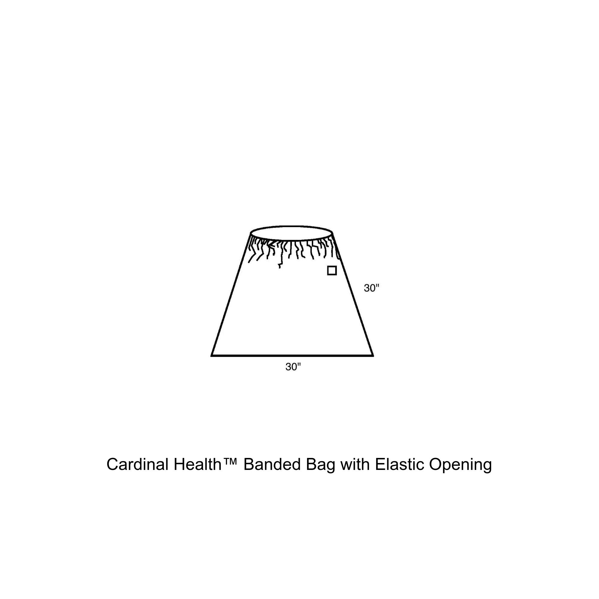 Cardinal Health™ Banded Bag with Elastic Opening, 30 x 30IN . Buy ...