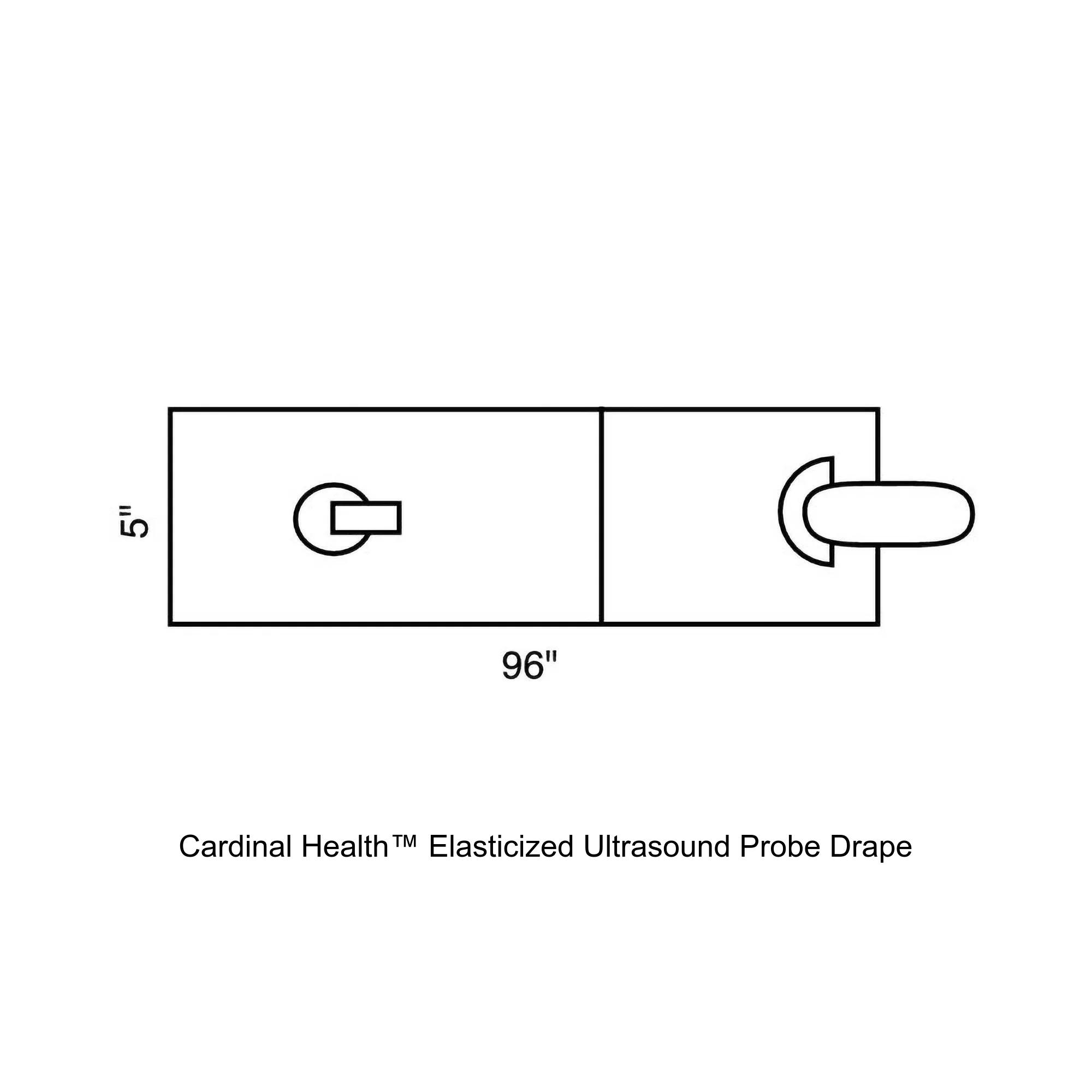 Cardinal Health™ Elasticized Ultrasound Probe Drape, 1-Piece Design, 5 ...