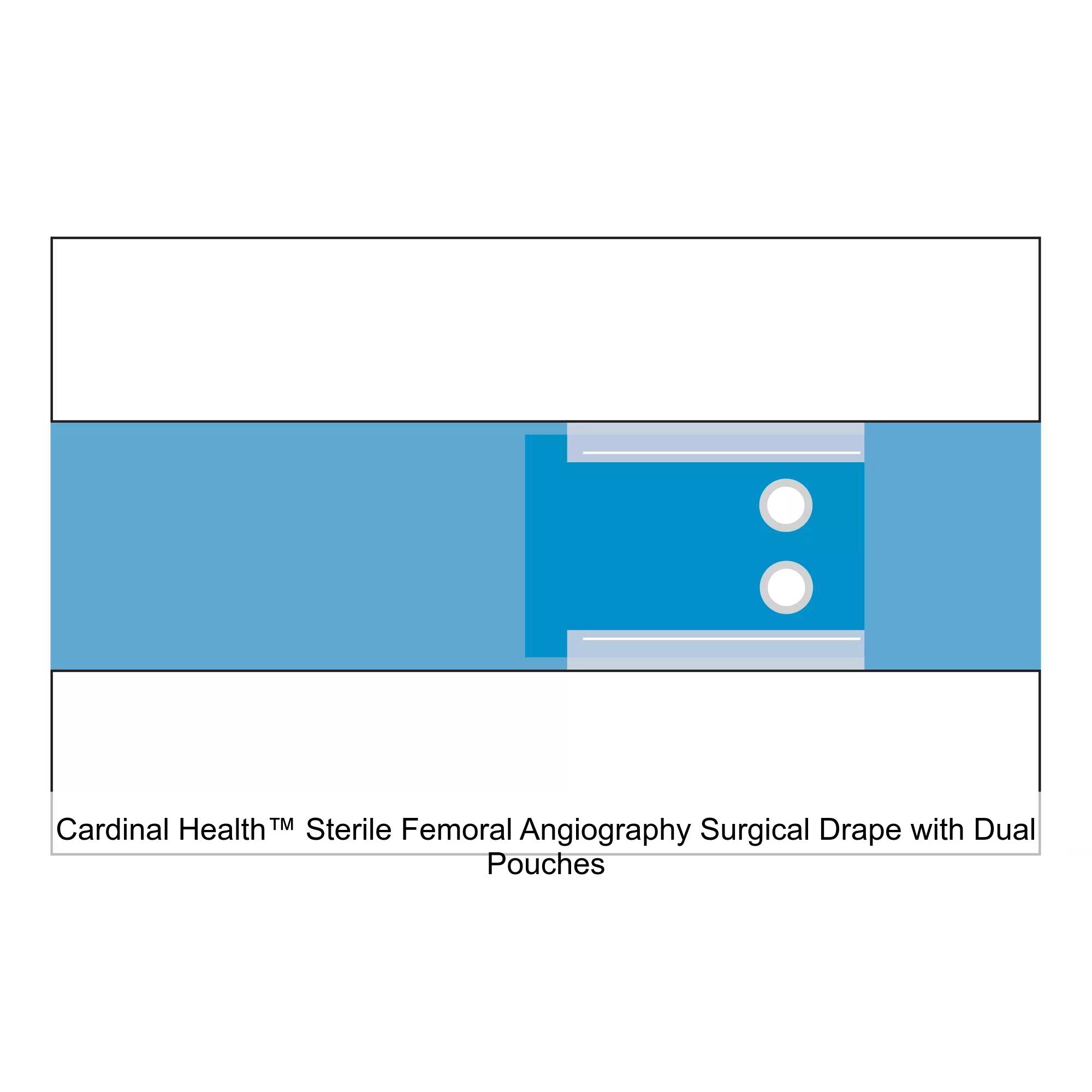 Cardinal Health™ Sterile Femoral Angiography Surgical Drape with Dual ...