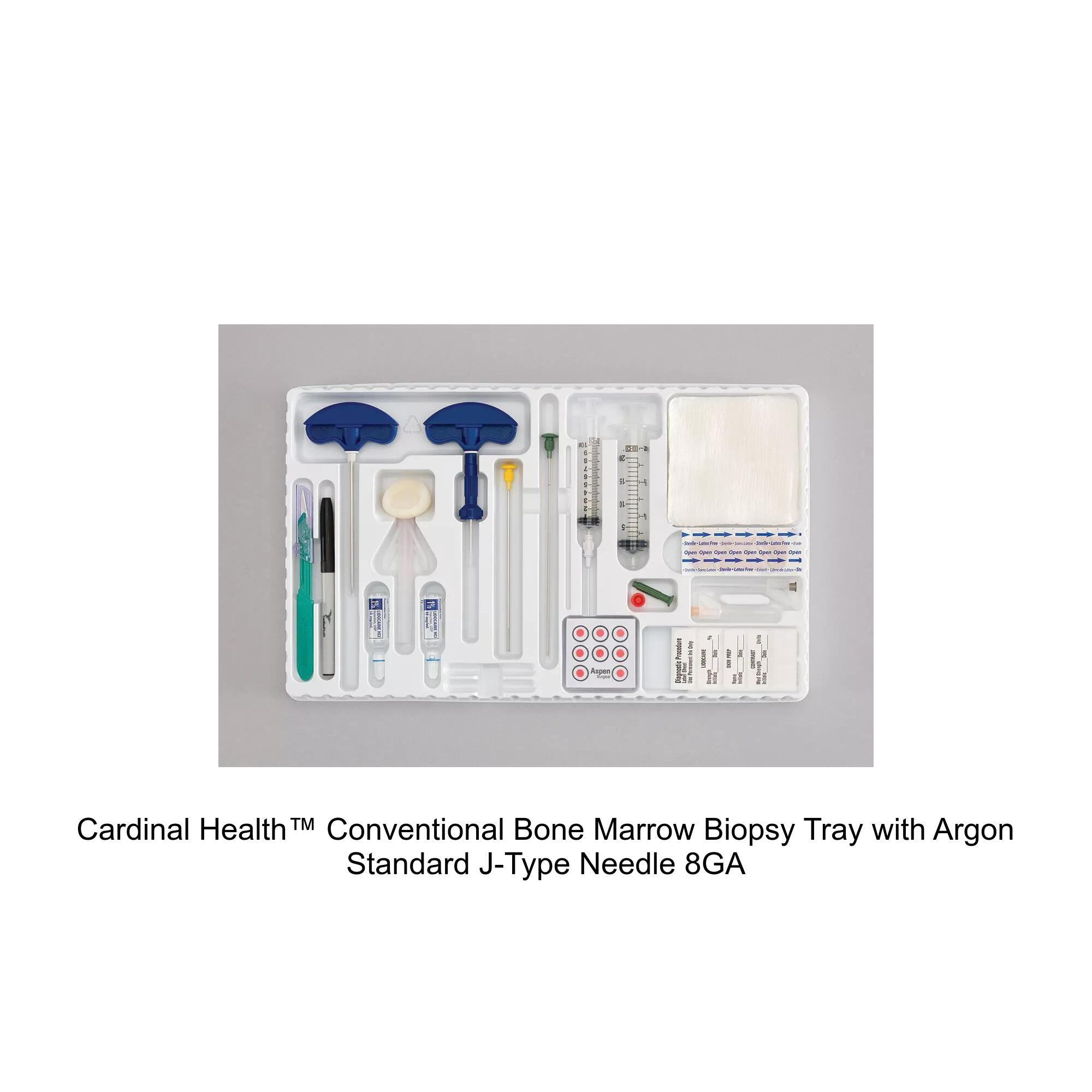 Cardinal Health™ Conventional Bone Marrow Biopsy Tray with Argon ...