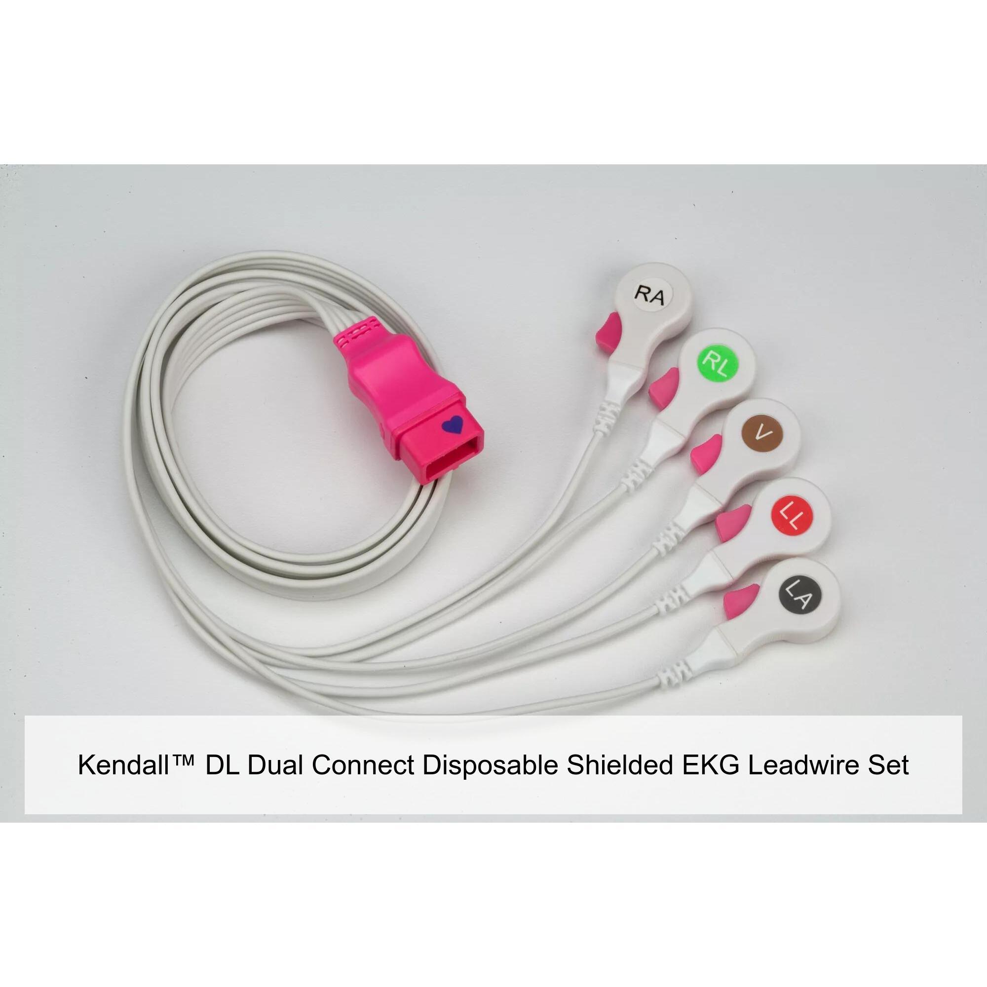 Kendall™ DL Dual Connect Disposable Shielded EKG Leadwire Set . Buy ...