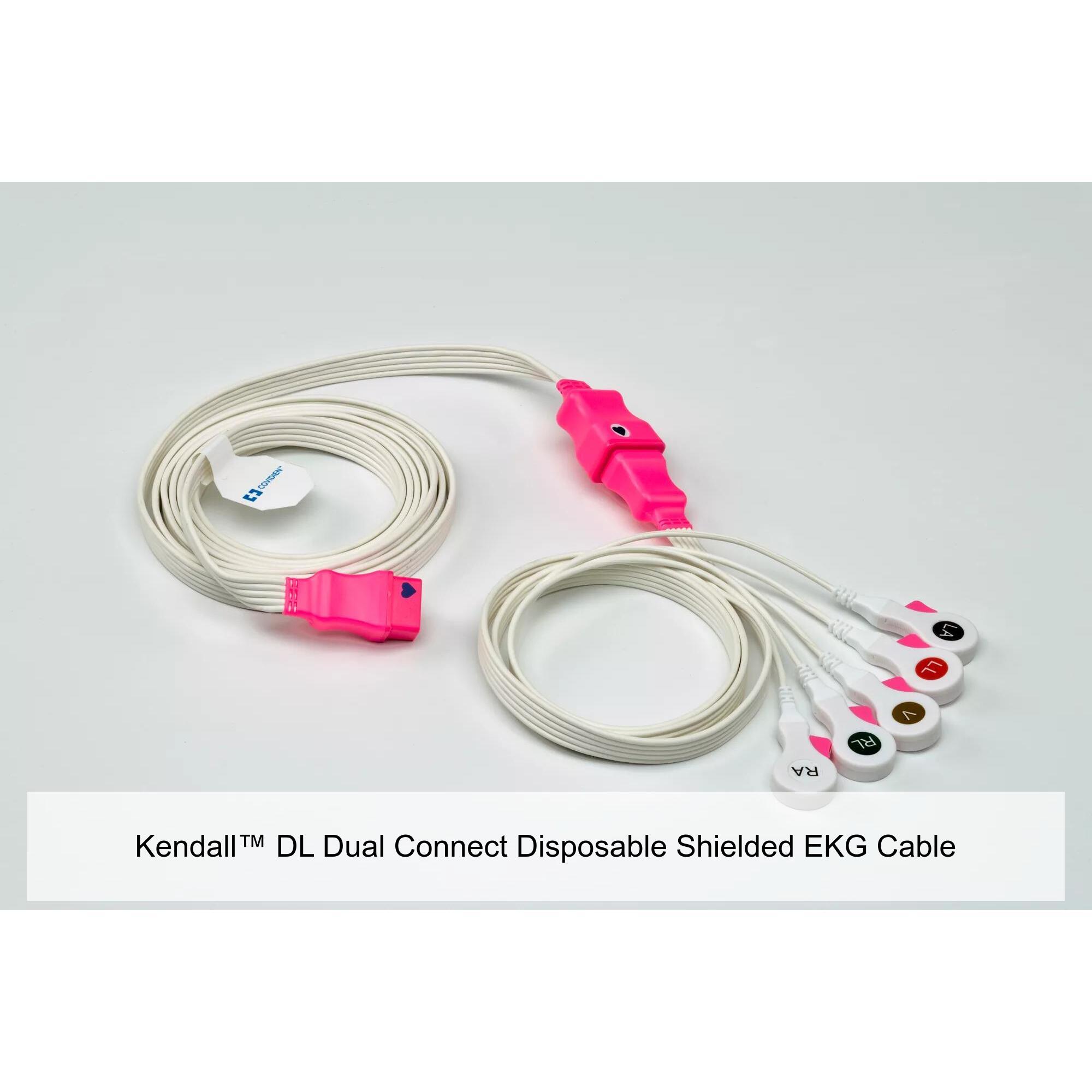 Kendall™ DL Dual Connect Disposable Shielded EKG Cable . Buy Online ...