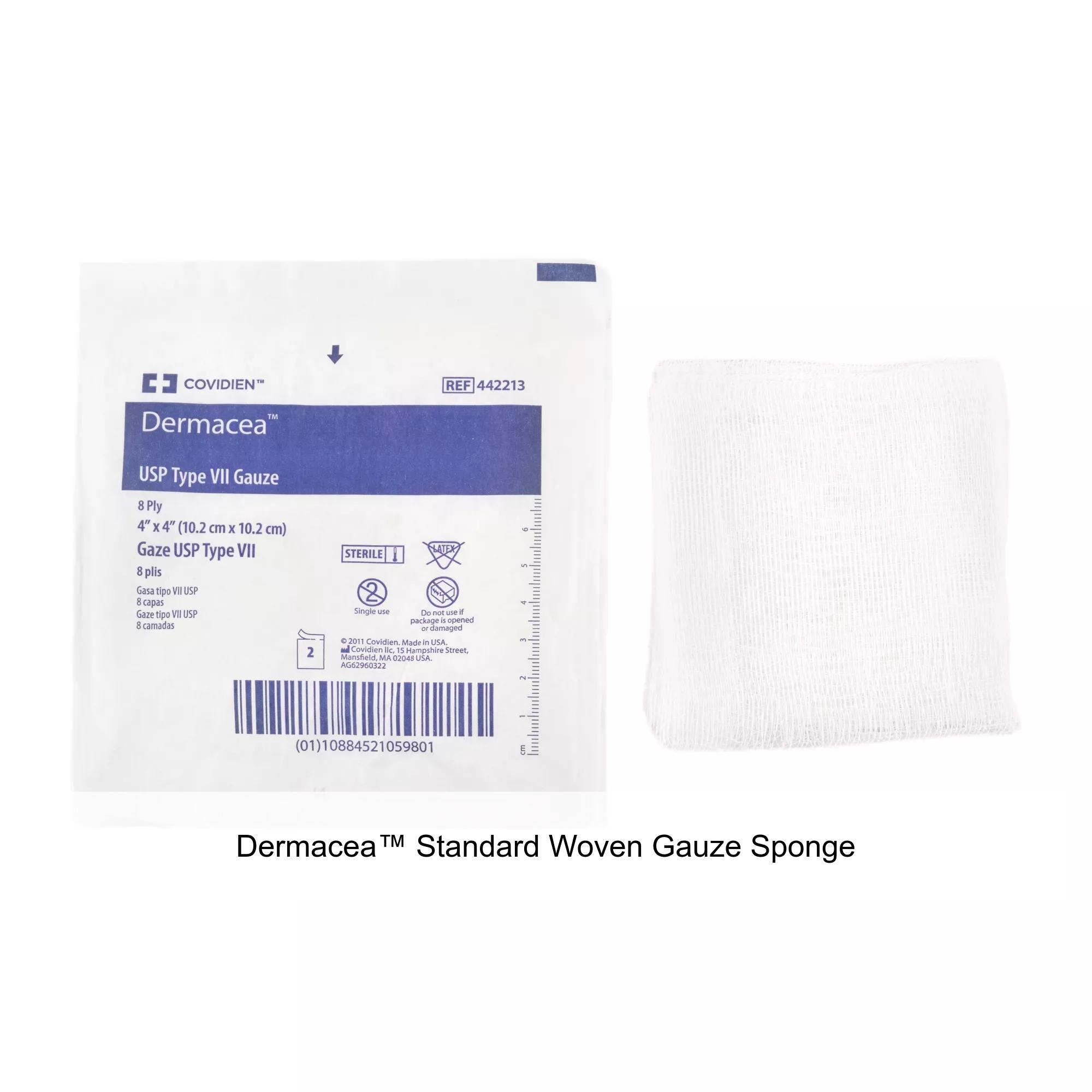 COVIDIEN/CARDINAL 442213 DERMACEA TYPE7 4X4 8PL STRL