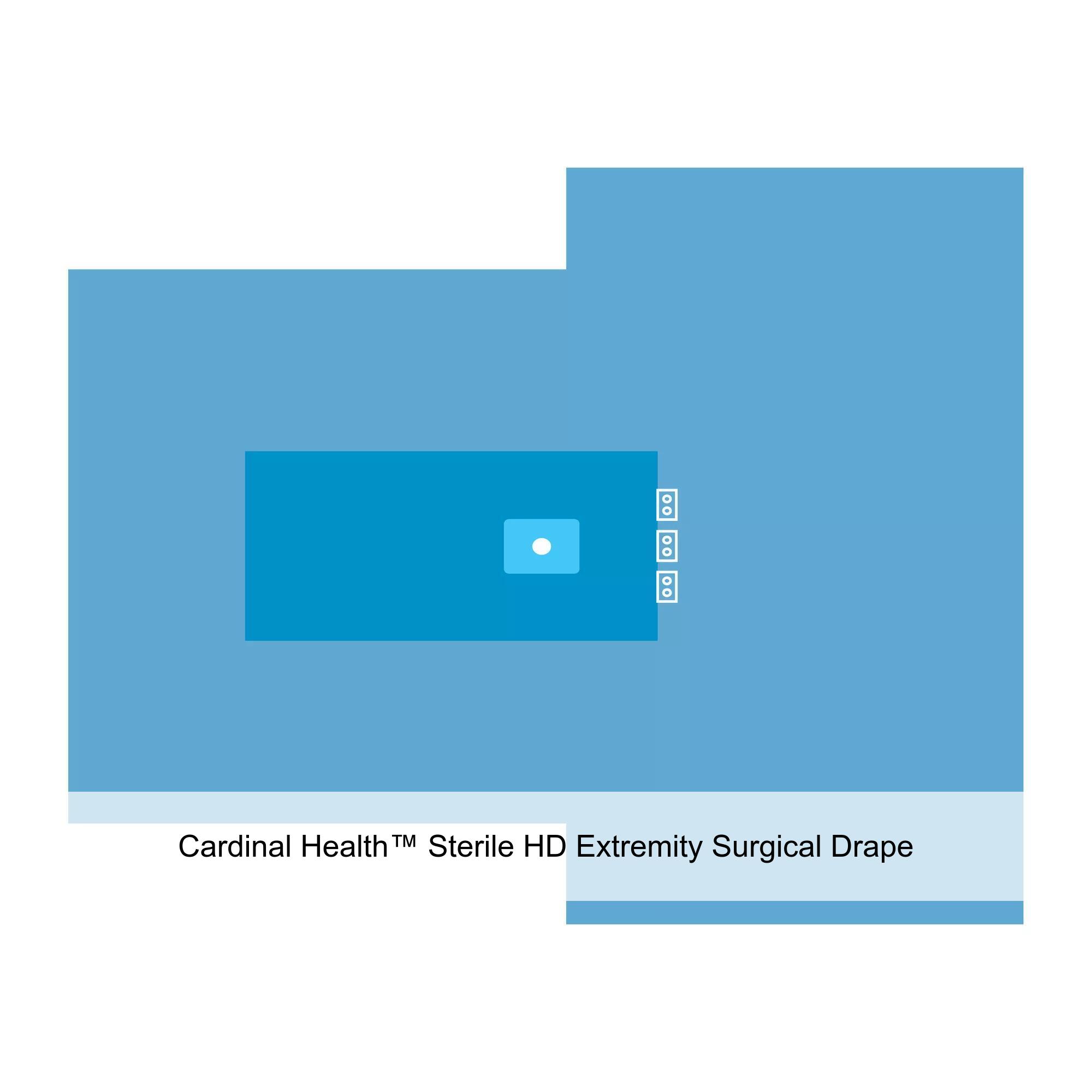 Cardinal Health™ Sterile HD Extremity Surgical Drape, 87 x 129.5IN ...