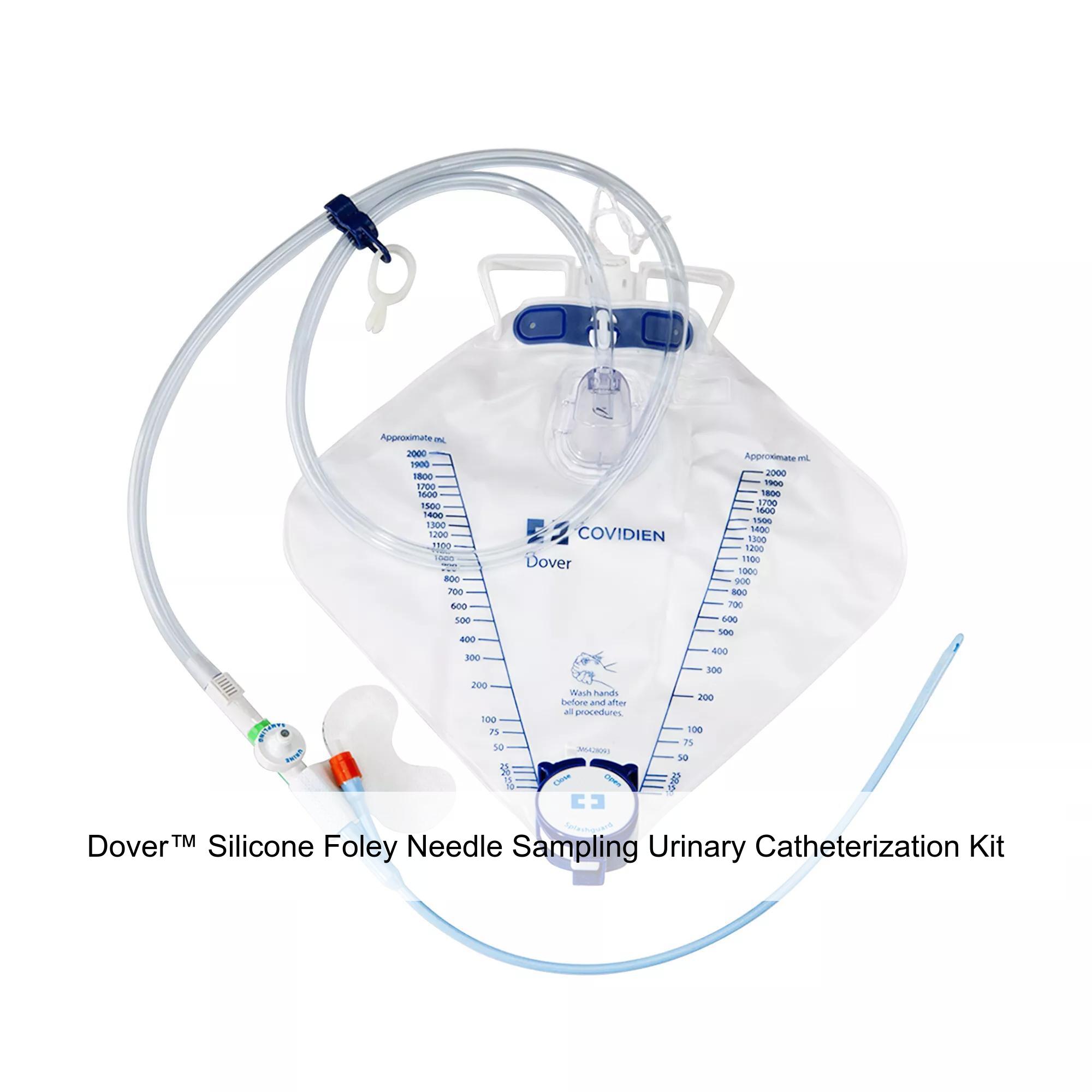 Dover™ Silicone Foley Needle Sampling Urinary Catheterization Kit, 16FR ...