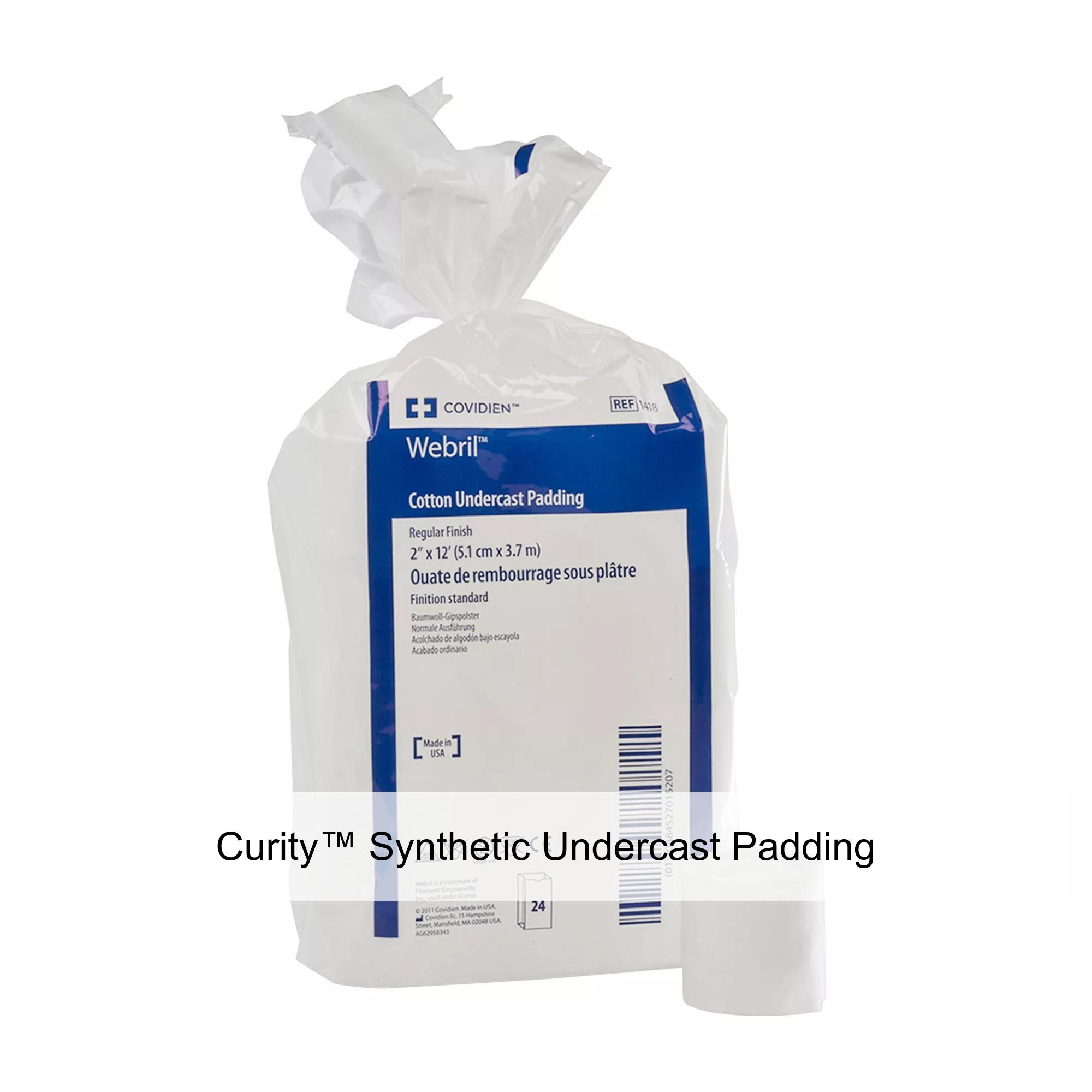 Curity™ Synthetic Undercast Padding, 3IN x 4YD, Non-Sterile in Bulk ...