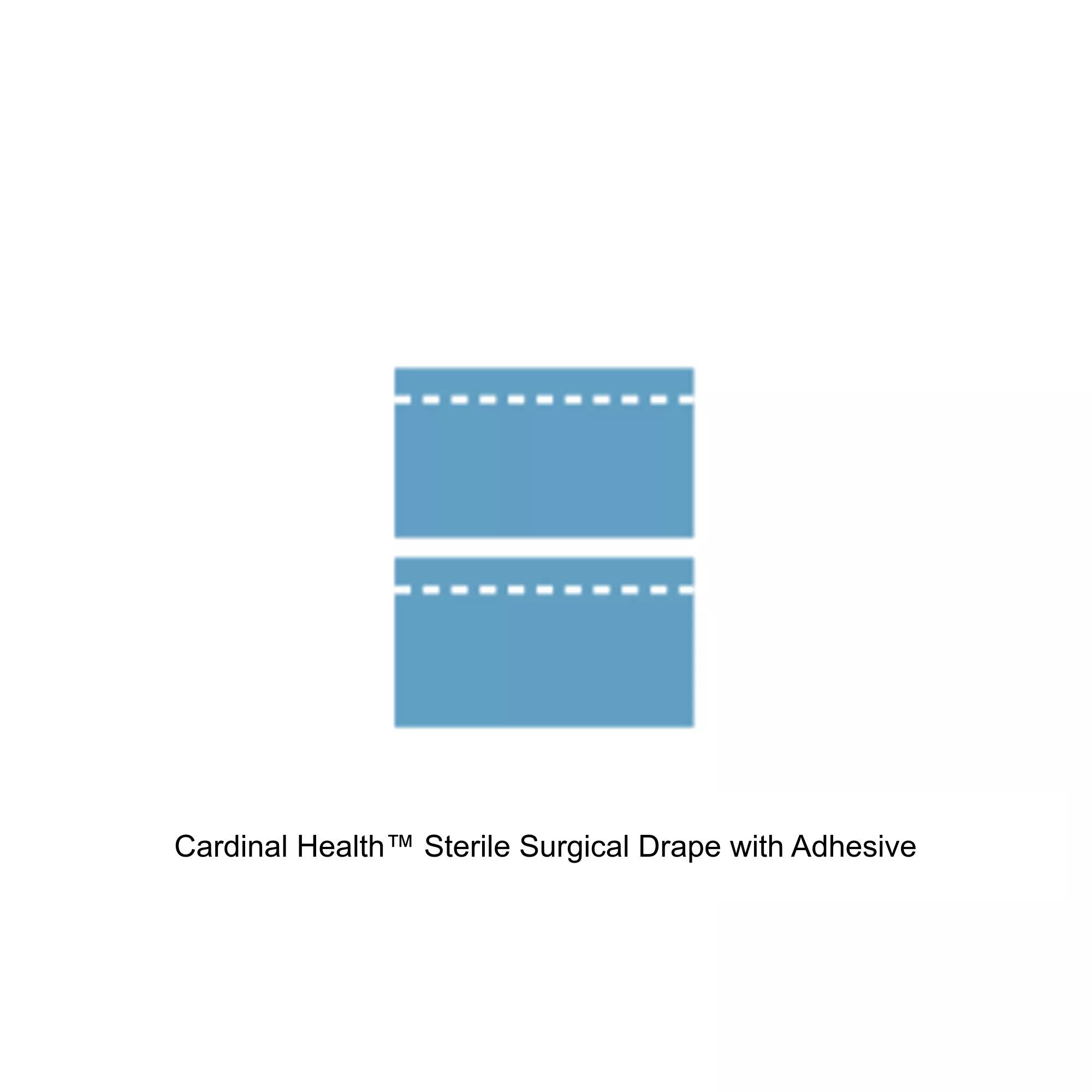 Cardinal Health™ Sterile Surgical Drape with Adhesive, Unfolded 15 x ...