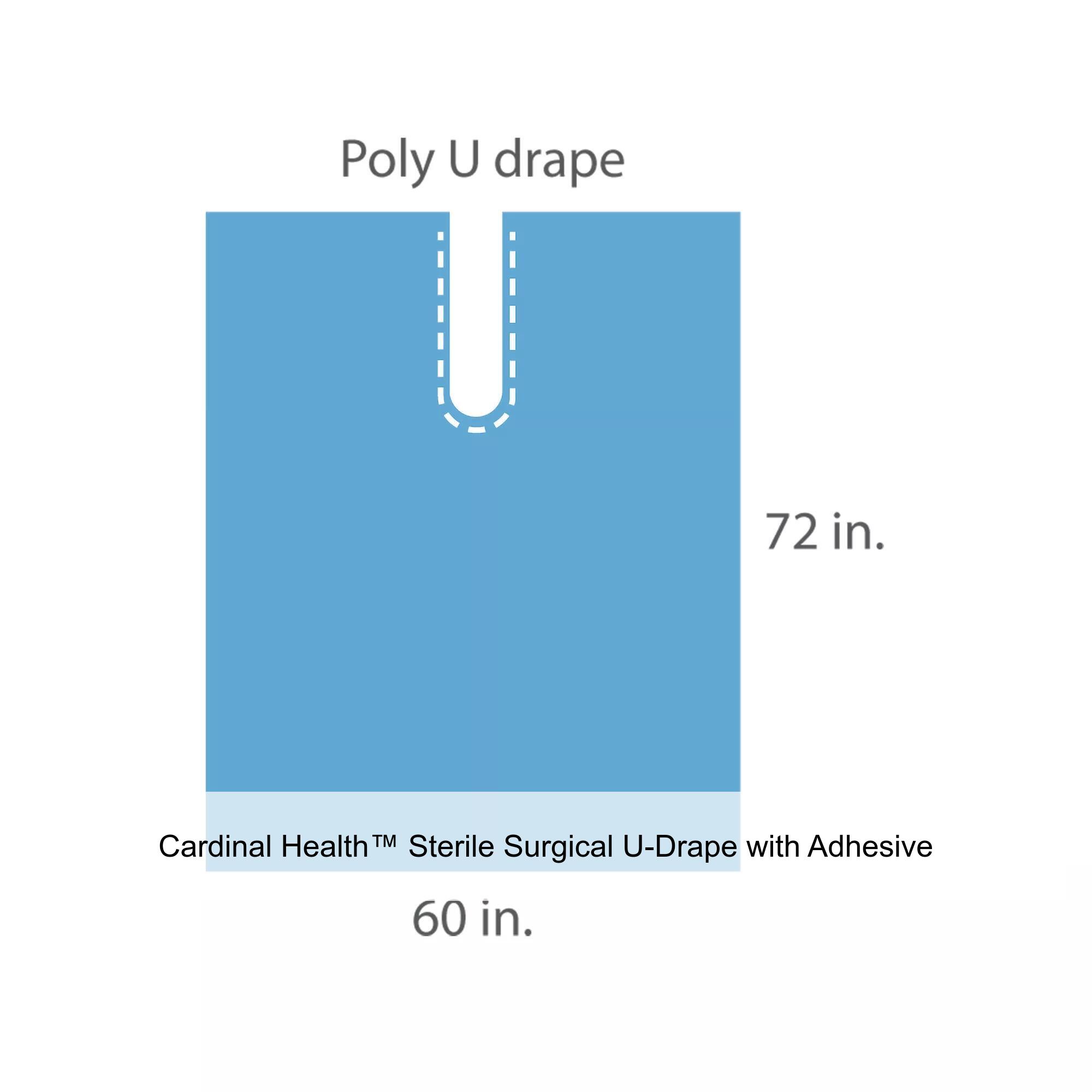 Cardinal Health™ Sterile Surgical U-Drape with Adhesive, 60 x 72IN ...