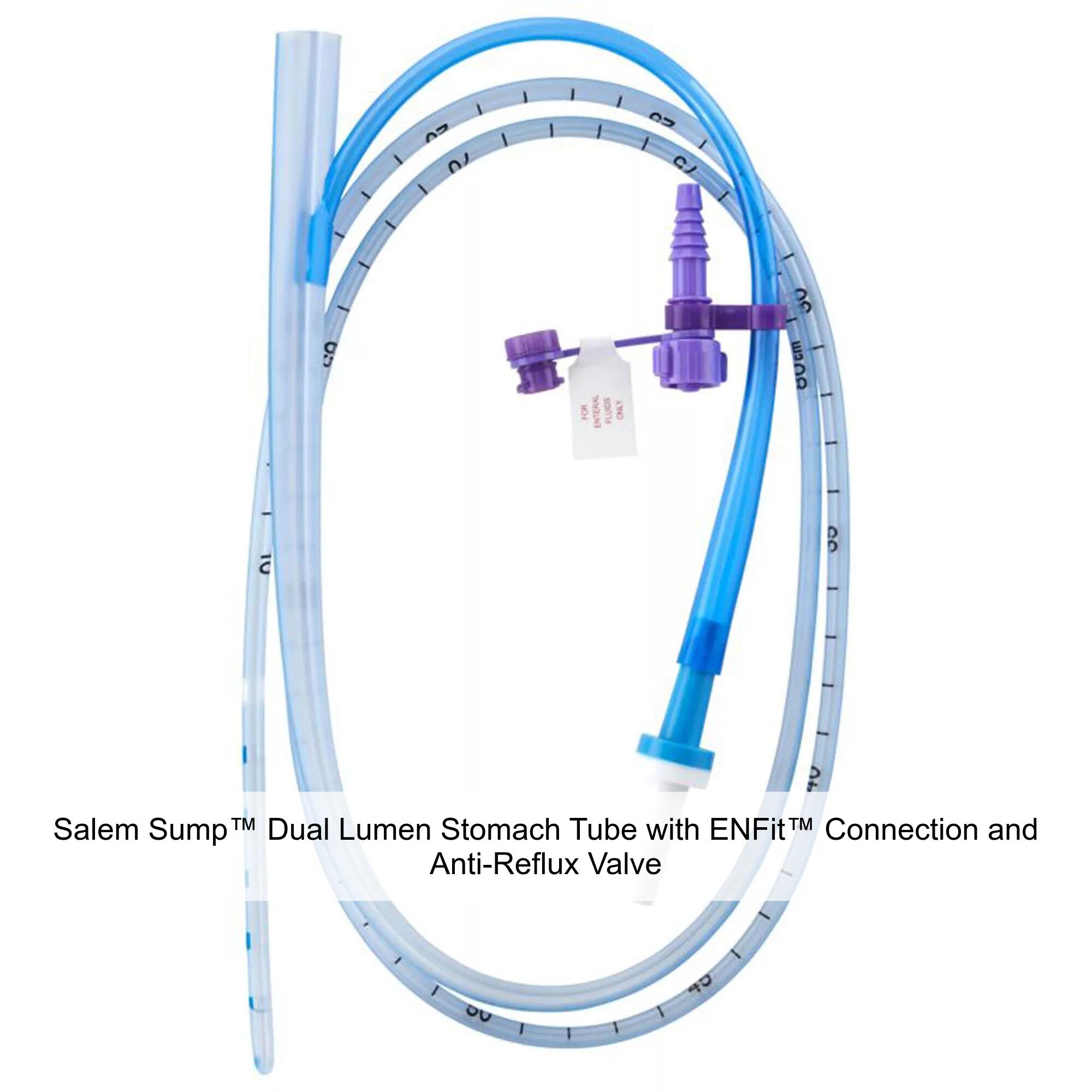 Salem Sump™ Dual Lumen Stomach Tube with ENFit™ Connection and Anti ...