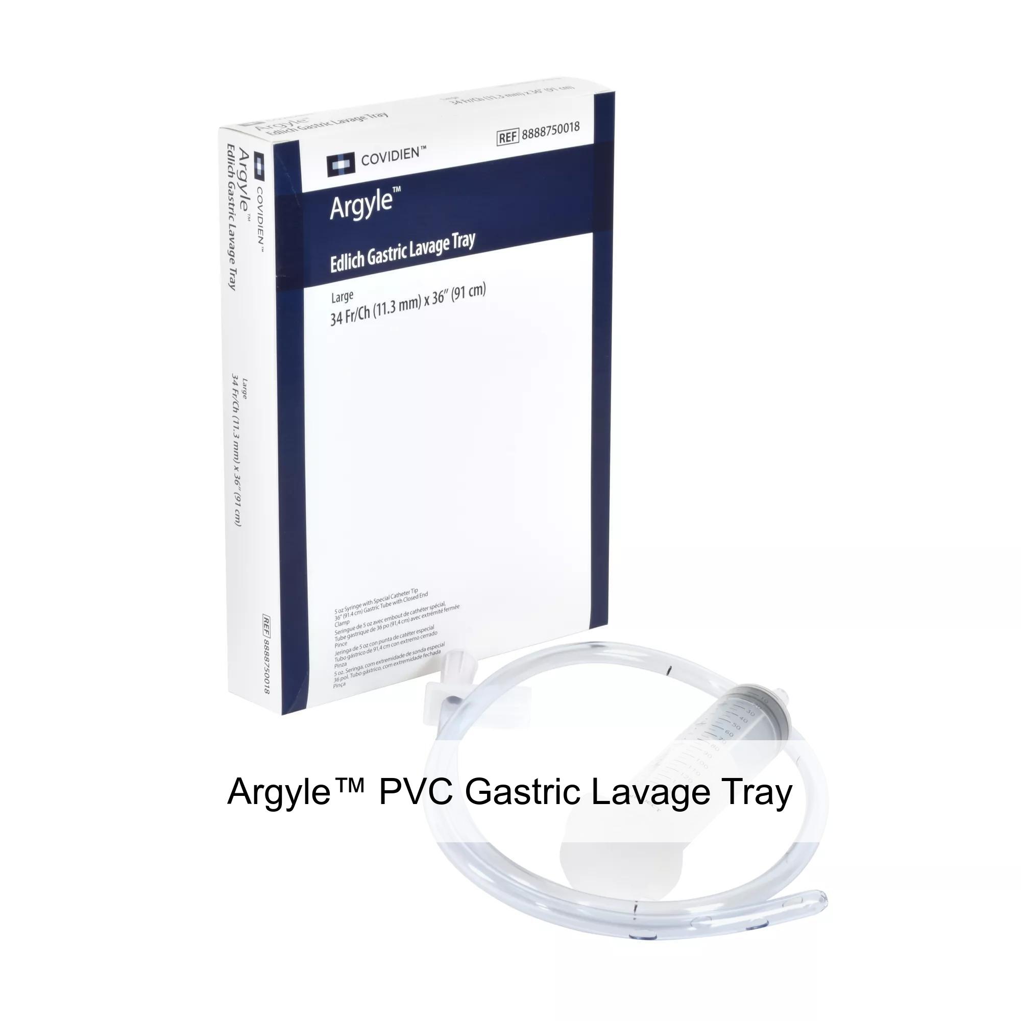 COVIDIEN/CARDINAL 8888750018 GASTRIC LAVAGE TRAYS, LG 34FR
