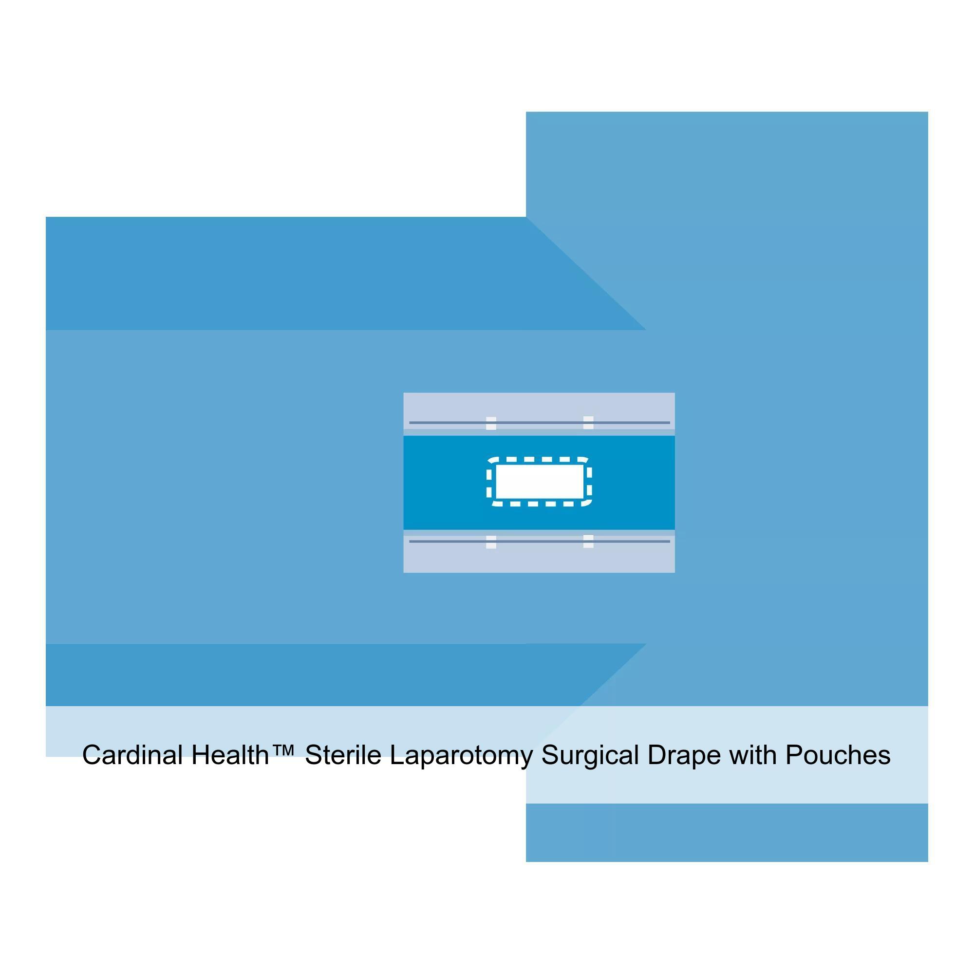Cardinal Health™ Sterile Laparotomy Surgical Drape with Pouches, 77 x 122IN . Buy Online ...