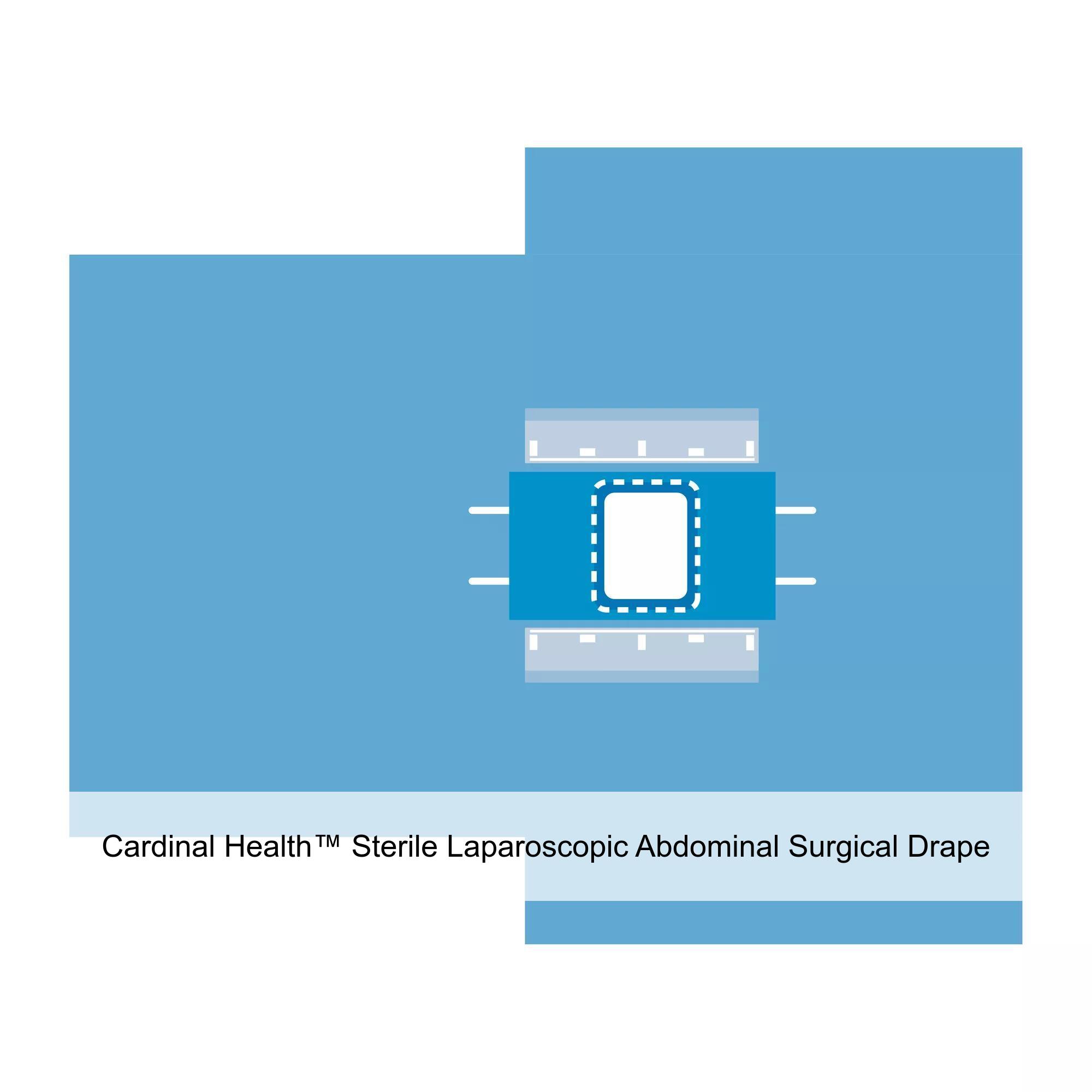 Cardinal Health™ Sterile Laparoscopic Abdominal Surgical Drape, 77 x ...