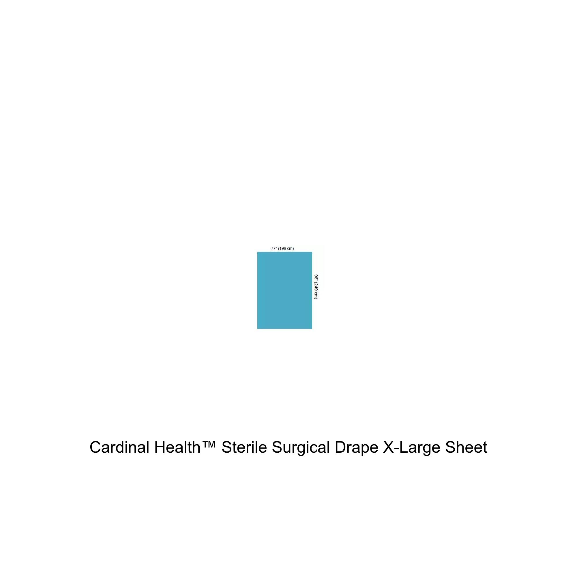 Cardinal Health™ Sterile Surgical Drape X-Large Sheet, 77 x 98IN . Buy ...