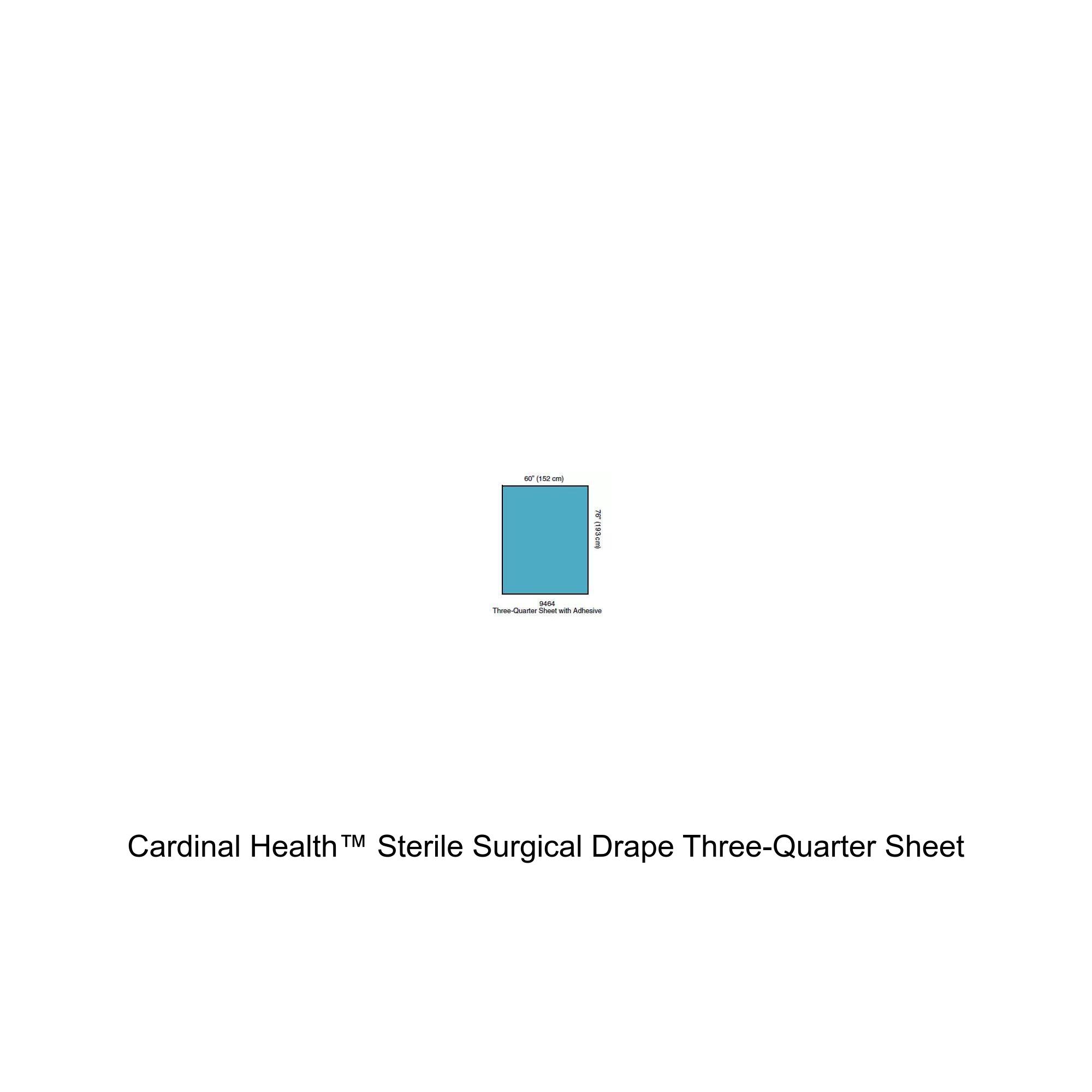 Cardinal Health™ Sterile Surgical Drape Three-Quarter Sheet, with Adhesive, 60 x 76IN . Buy ...