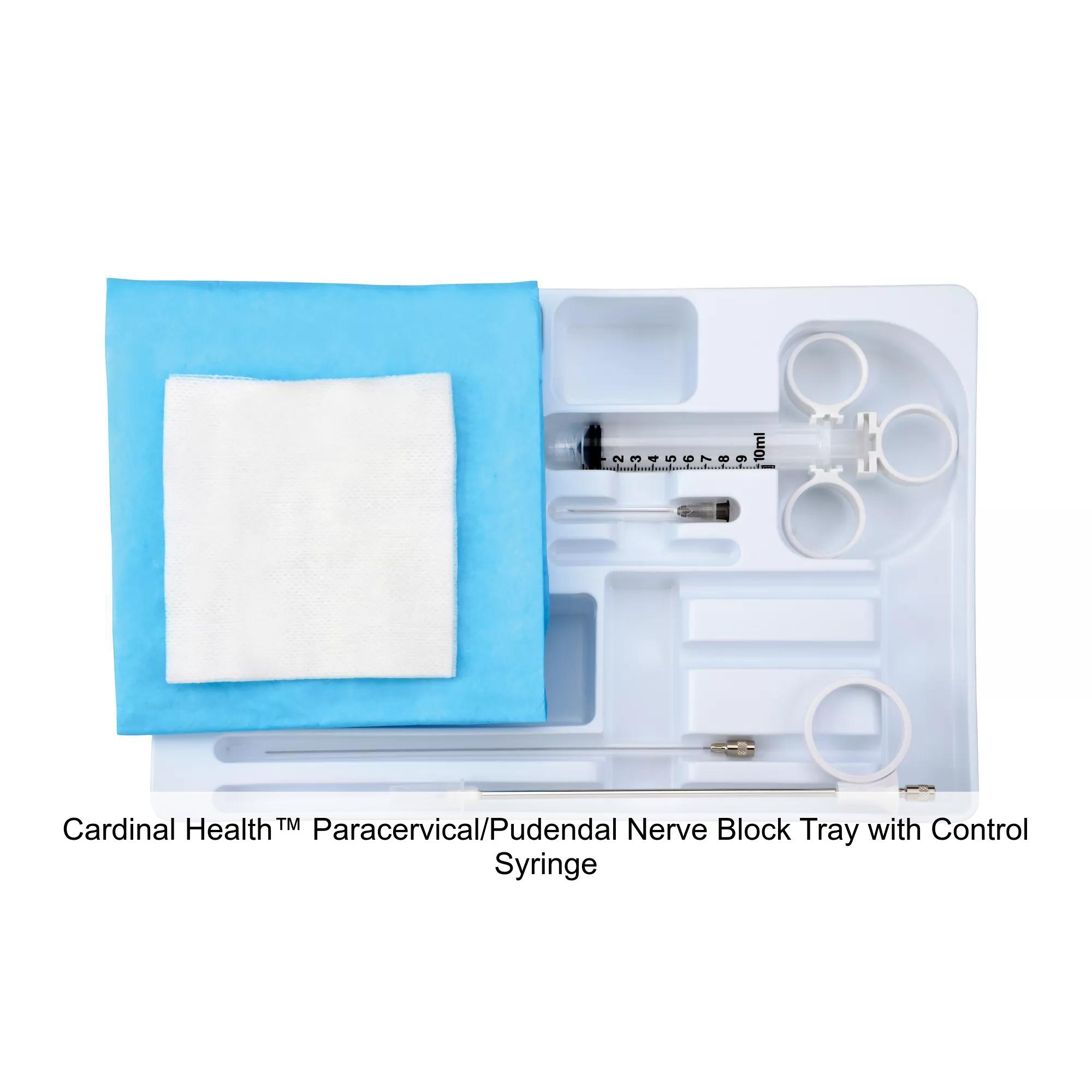 Cardinal Health™ Paracervical/Pudendal Nerve Block Tray with Control ...