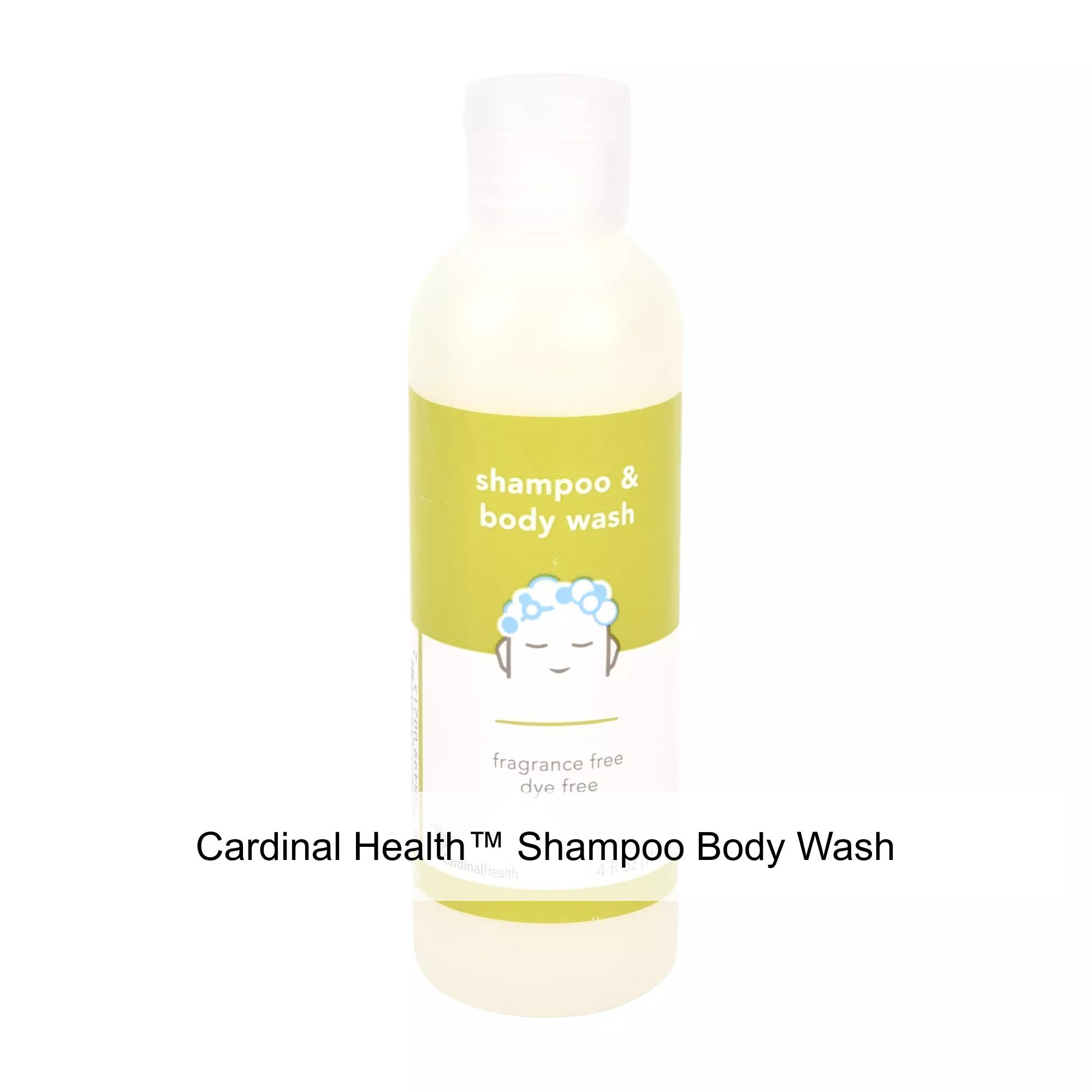 Cardinal Health™ Shampoo Body Wash, Adult, Dye and Fragrance Free, 4OZ ...