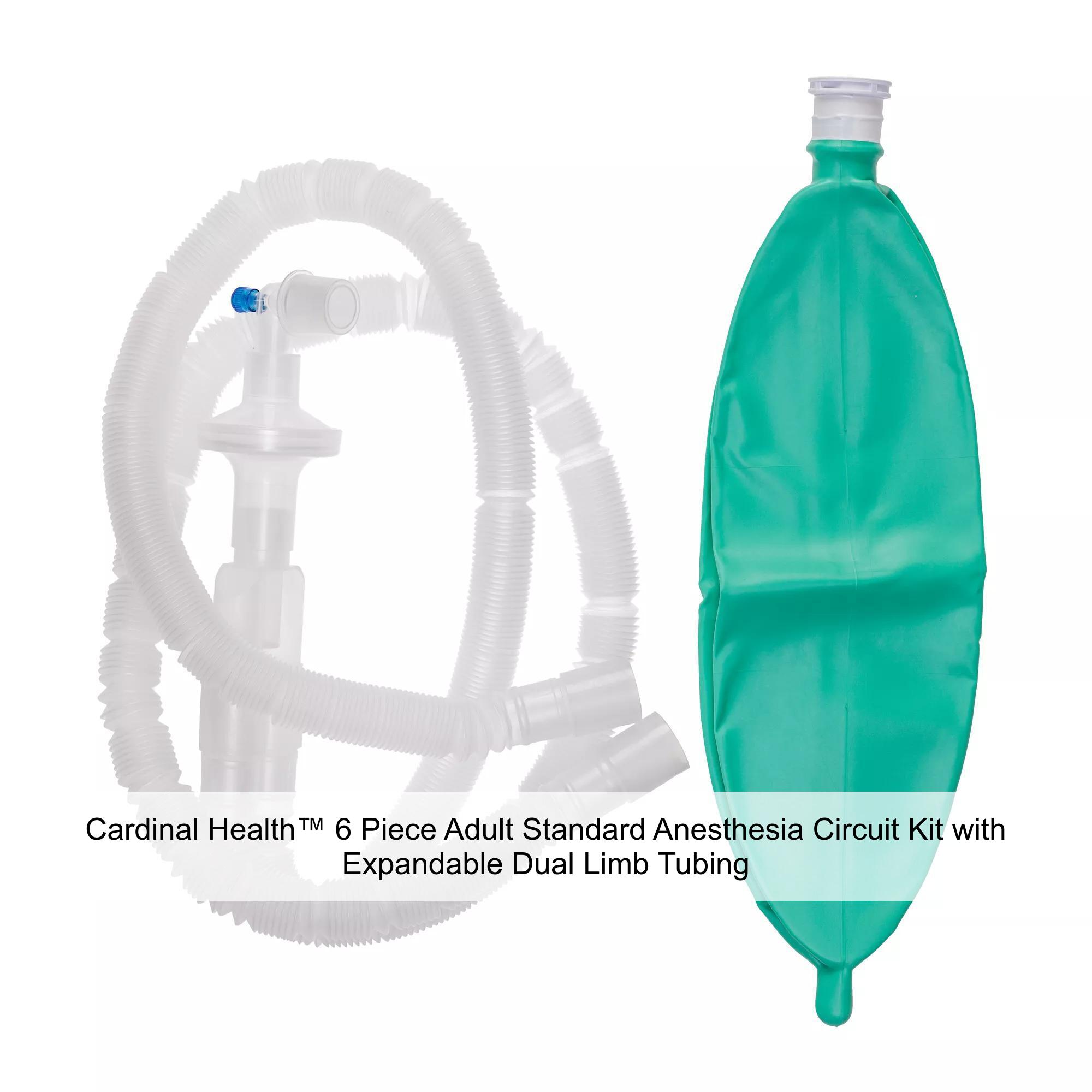 Cardinal Health™ 6 Piece Adult Standard Anesthesia Circuit Kit with ...
