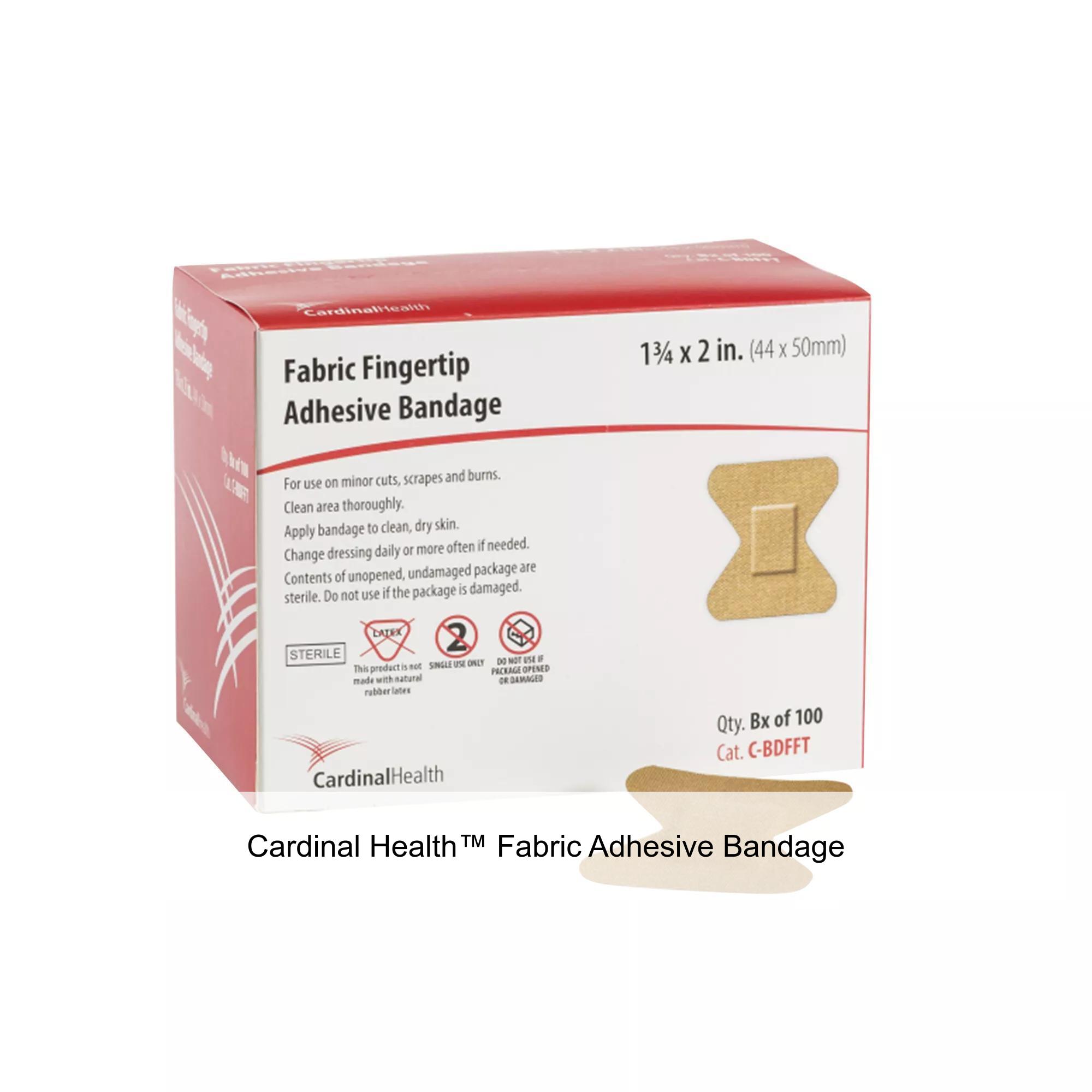 Cardinal Health™ Fabric Adhesive Bandage, Fingertip, 1.75 x 2IN . Buy ...