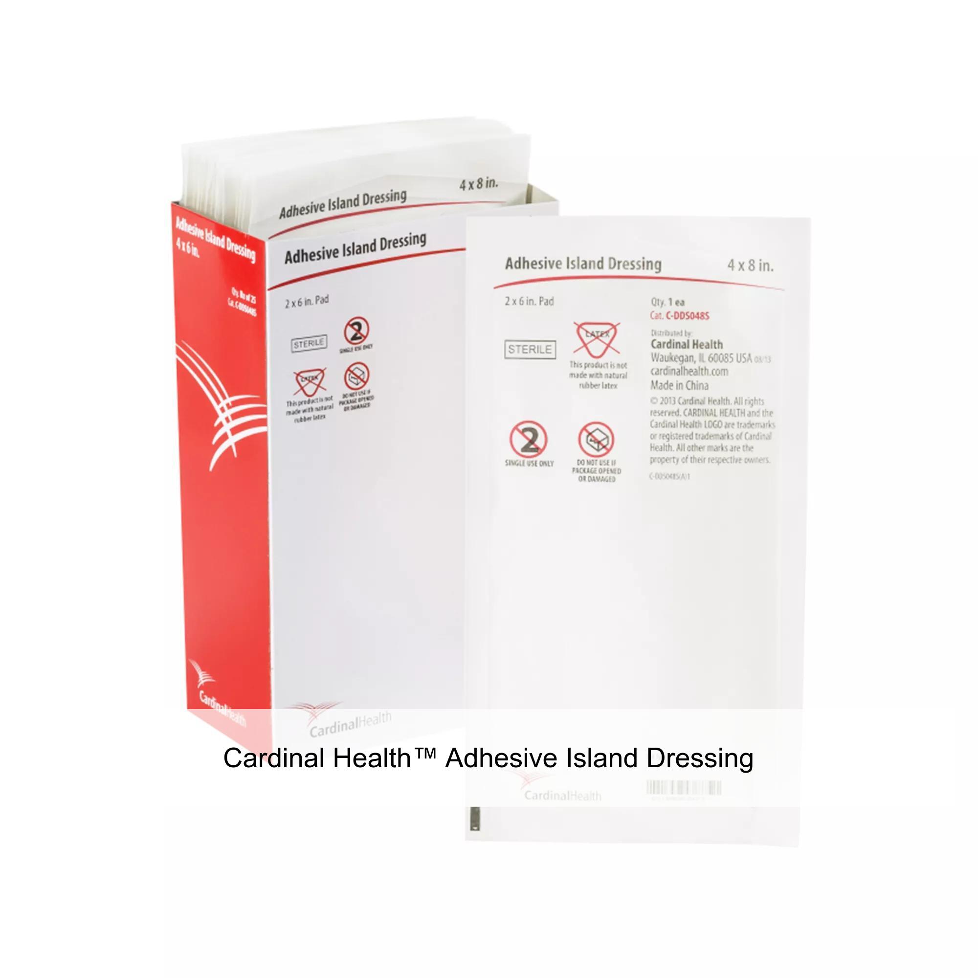 Cardinal Health™ Adhesive Island Dressing, 4 x 8IN . Buy Online ...