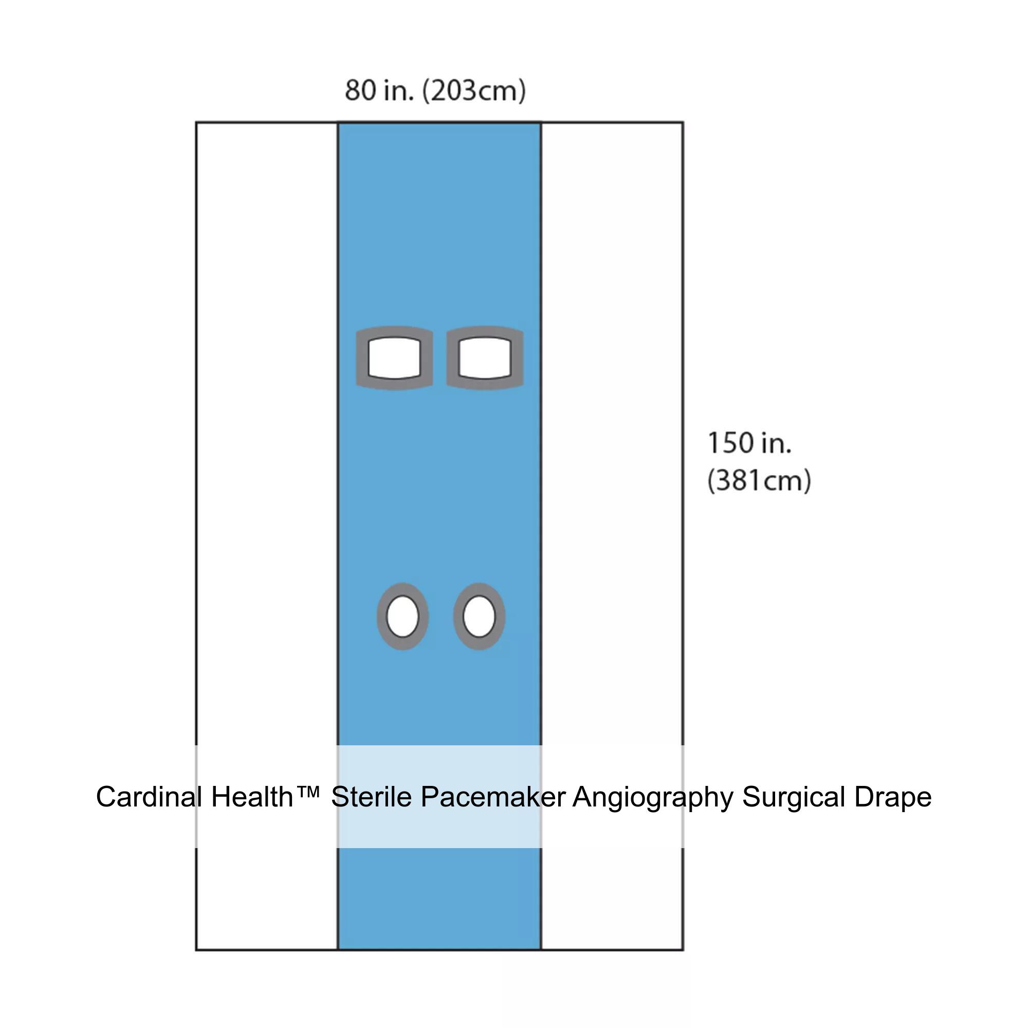 Cardinal Health™ Sterile Pacemaker Angiography Surgical Drape, 80 x ...