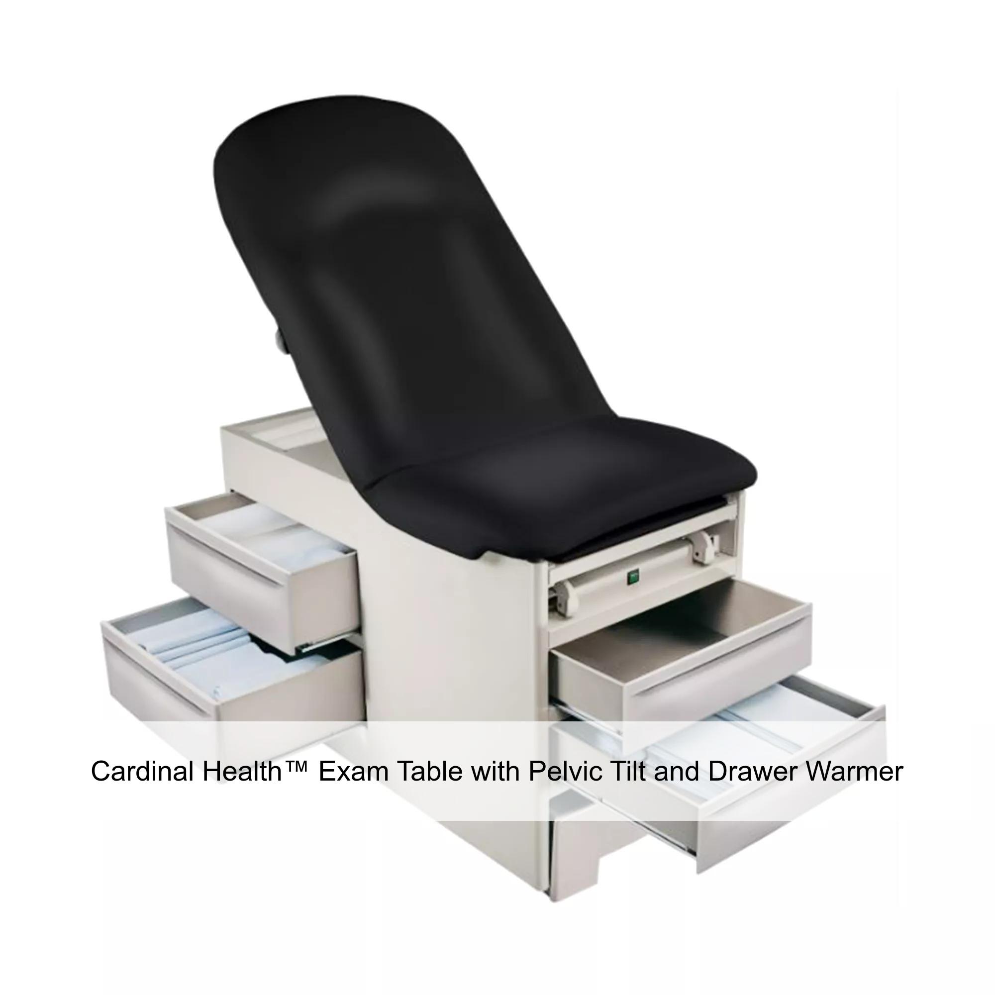 Cardinal Health™ Exam Table with Pelvic Tilt and Drawer Warmer, 500LB ...