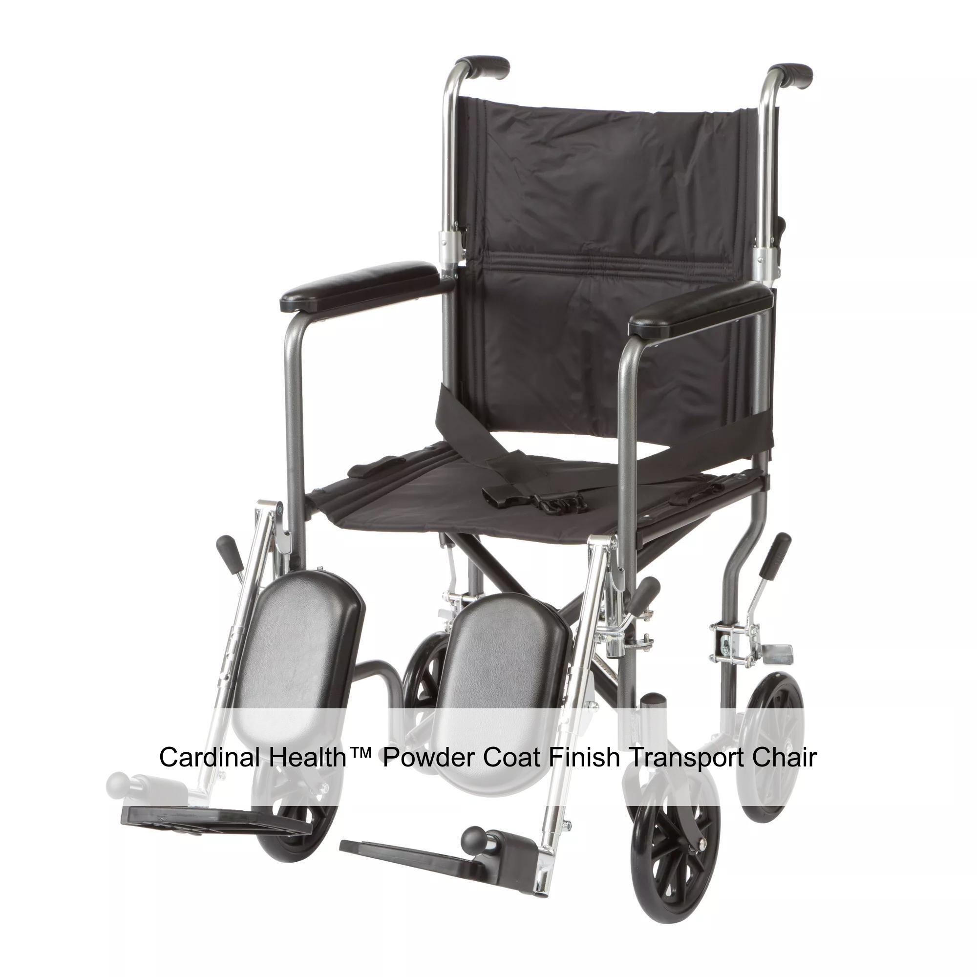 Cardinal Health™ Powder Coat Finish Transport Chair, Removable Full ...