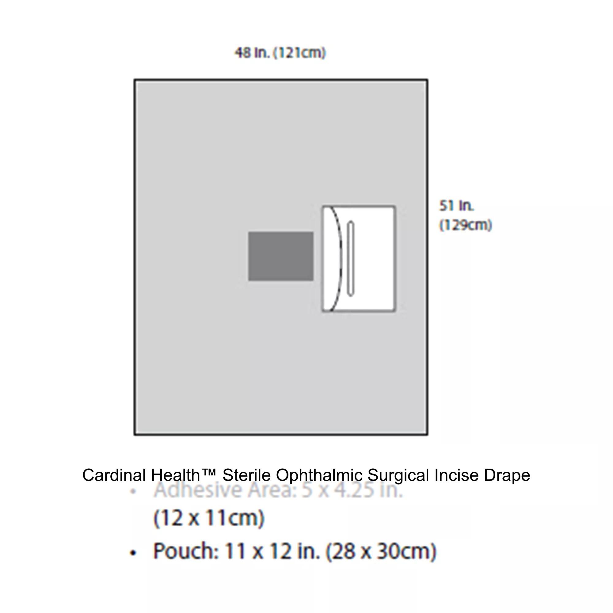 Cardinal Health™ Sterile Ophthalmic Surgical Incise Drape, 48 x 51IN ...