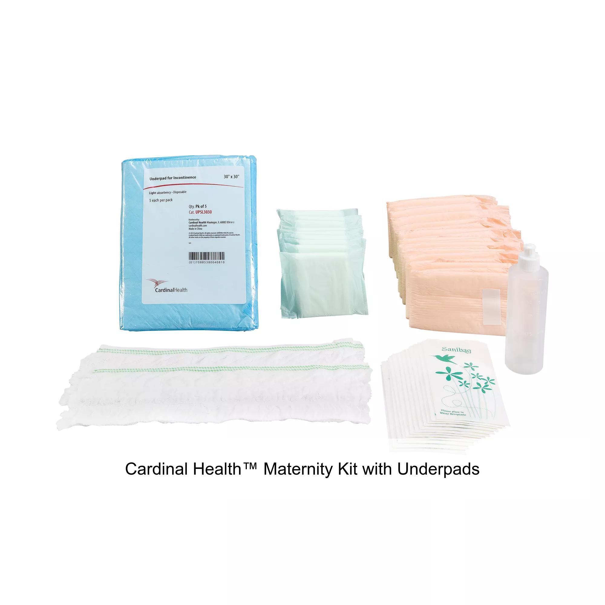 Cardinal Health™ Maternity Kit with Underpads . Buy Online | Lifeline ...
