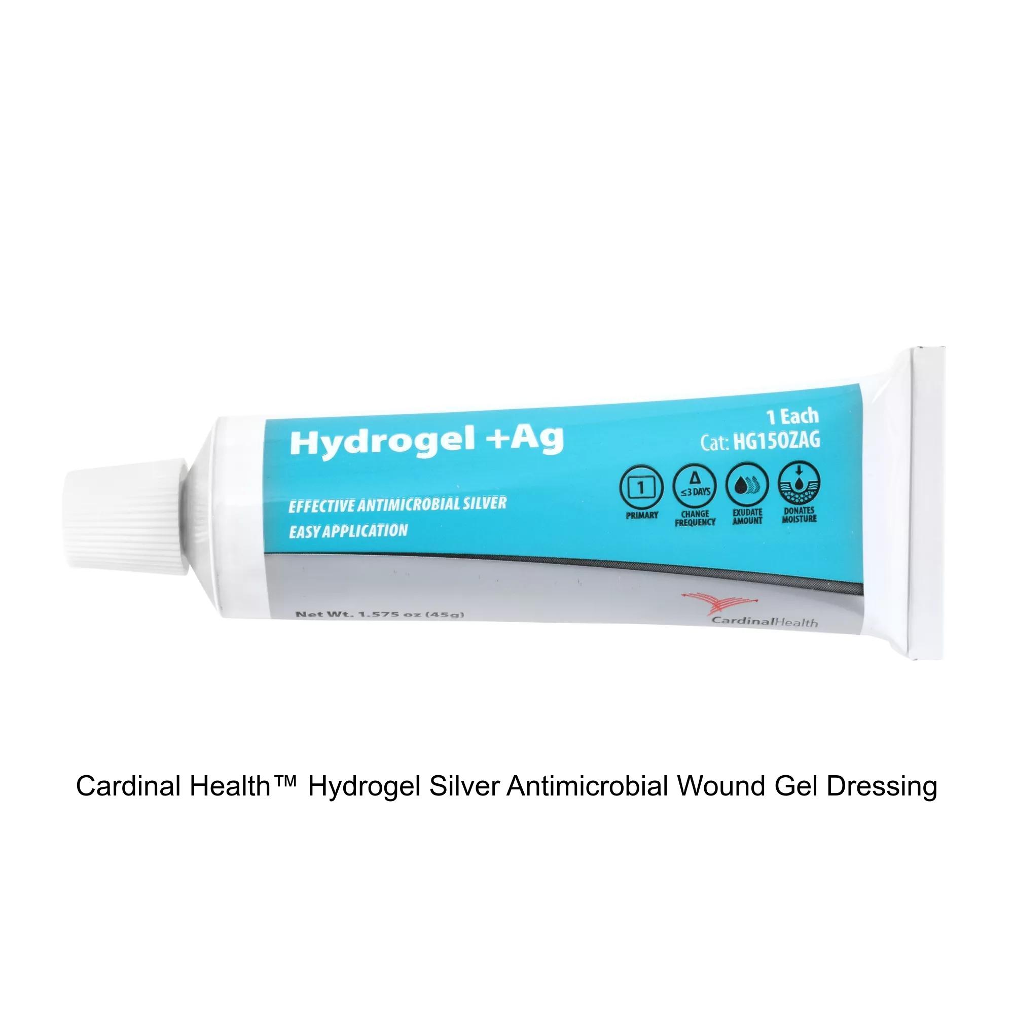 Cardinal Health™ Hydrogel Silver Antimicrobial Wound Gel Dressing, 1 ...