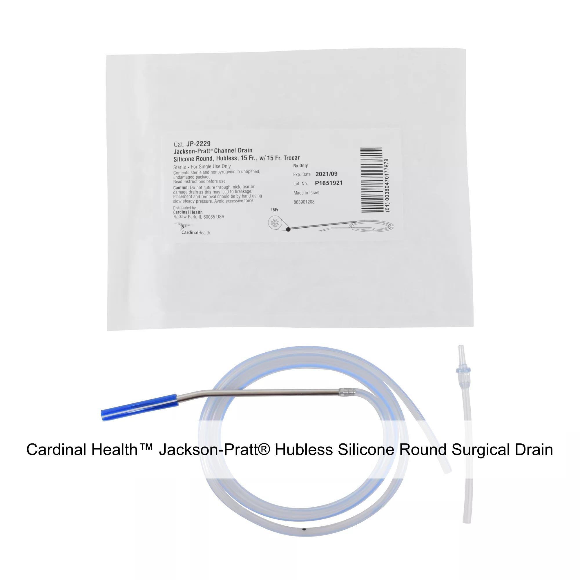 Cardinal Health™ Jackson-Pratt® Hubless Silicone Round Surgical Drain ...