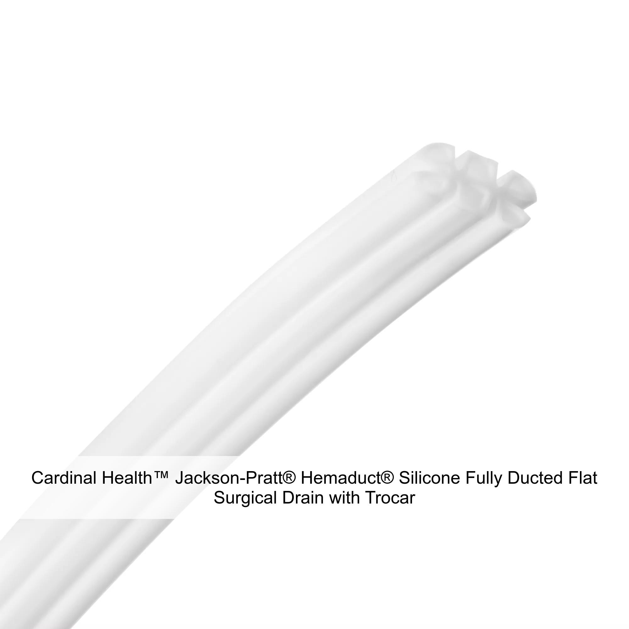 Cardinal Health™ Jackson-Pratt® Hemaduct® Silicone Fully Ducted Flat ...