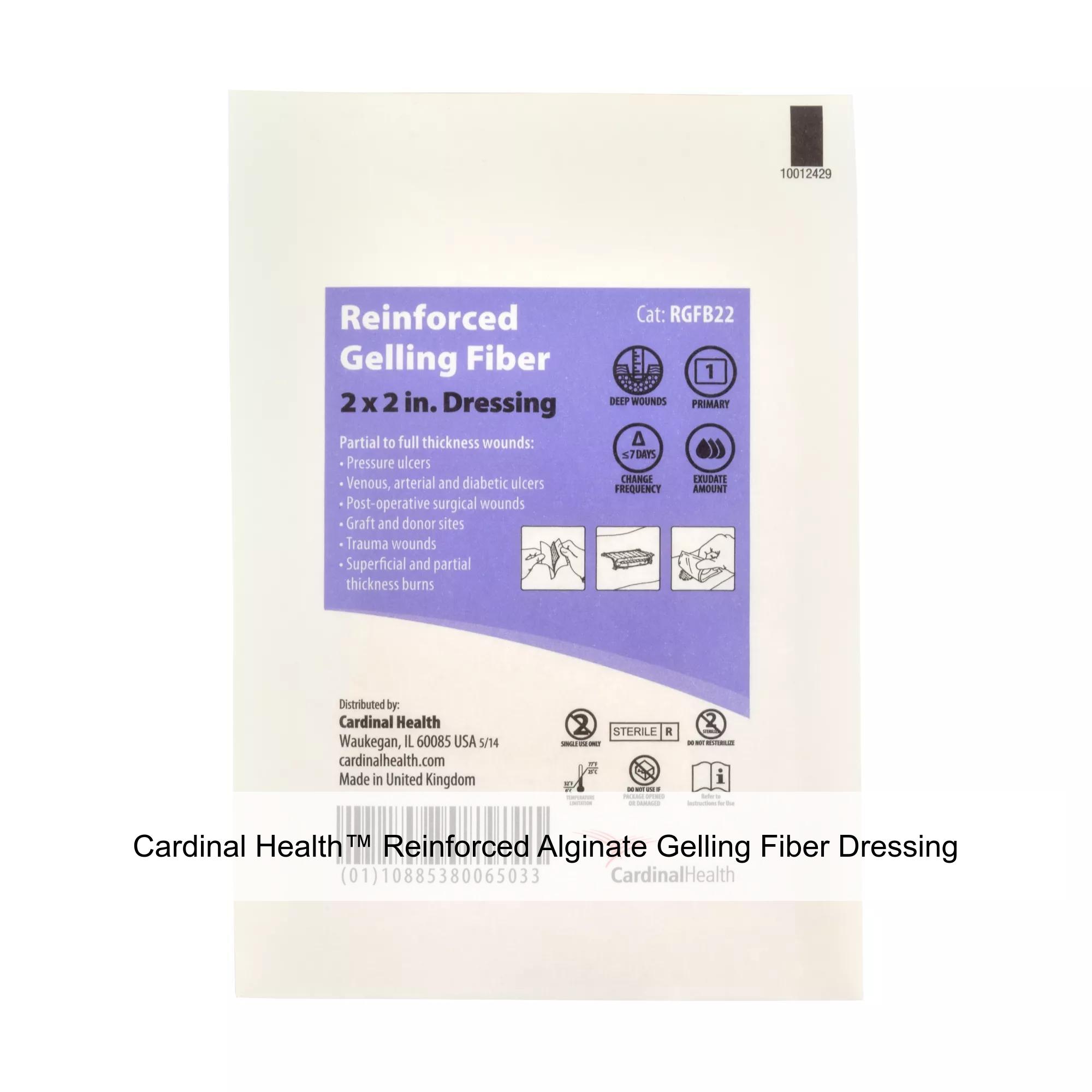 Cardinal Health™ Reinforced Alginate Gelling Fiber Dressing, 2 x 2IN ...