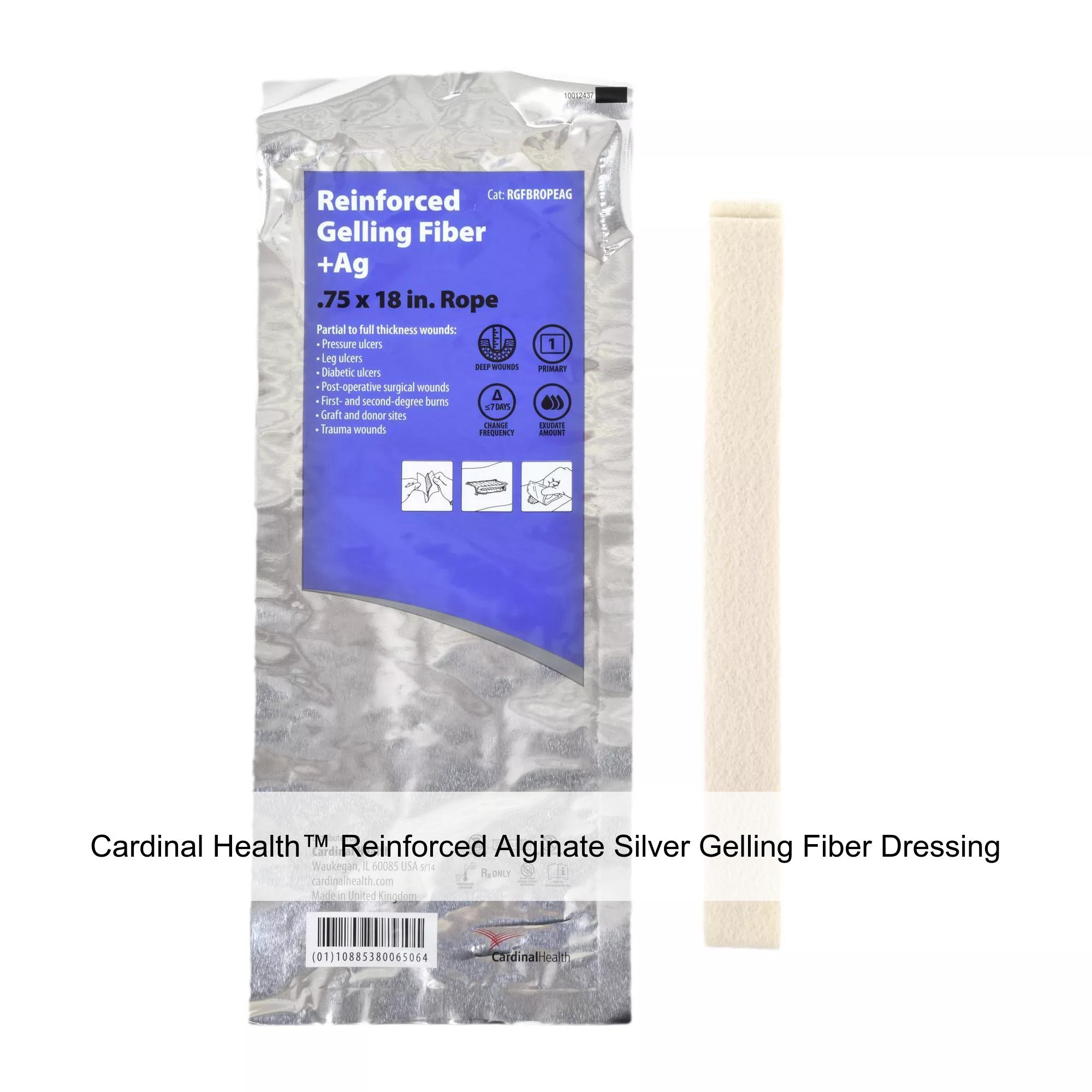 Cardinal Health™ Reinforced Alginate Silver Gelling Fiber Dressing ...