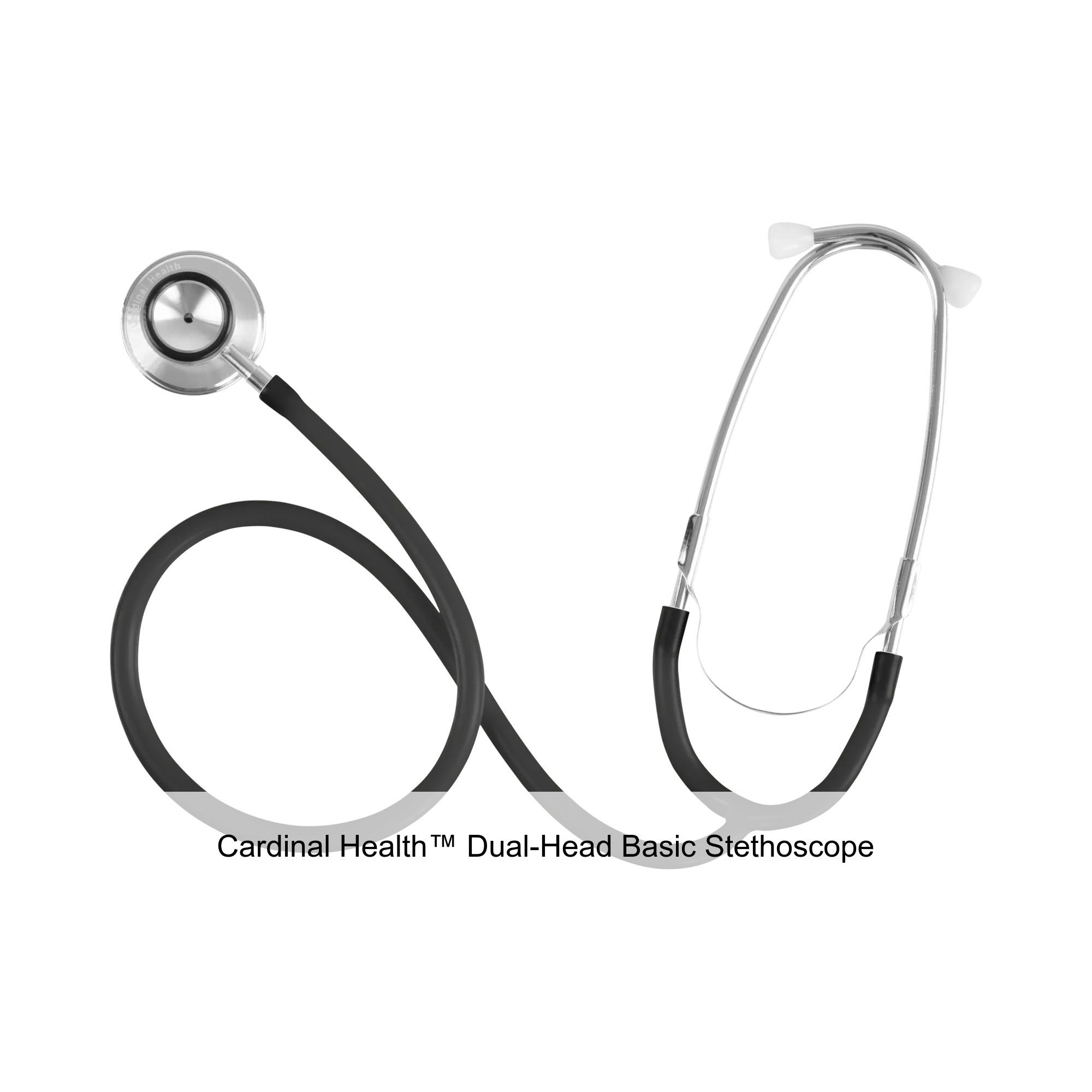 Cardinal Health™ Dual-Head Basic Stethoscope, Adult, Black . Buy Online | Lifeline Medical