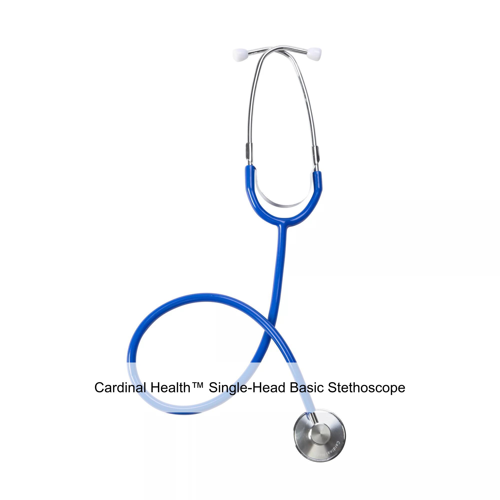 Cardinal Health™ Single-Head Basic Stethoscope, Adult, Blue . Buy Online | Lifeline Medical