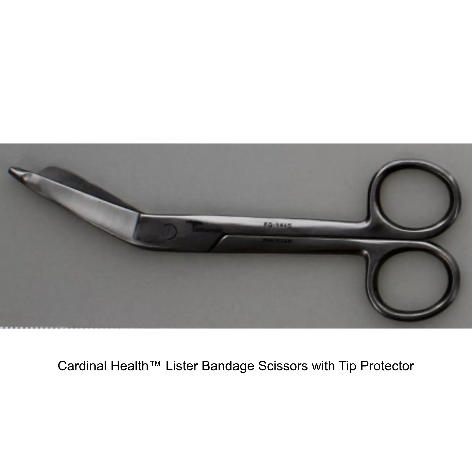 Cardinal Health™ Lister Bandage Scissors with Tip Protector, Angled ...