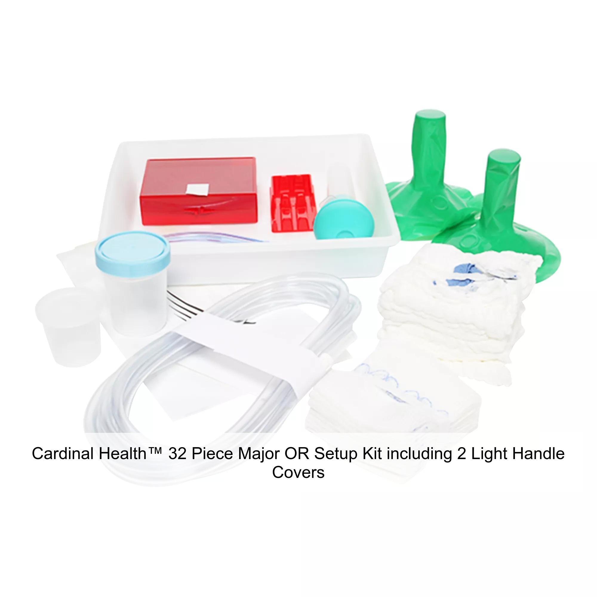 Cardinal Health™ 32 Piece Major OR Setup Kit including 2 Light Handle ...