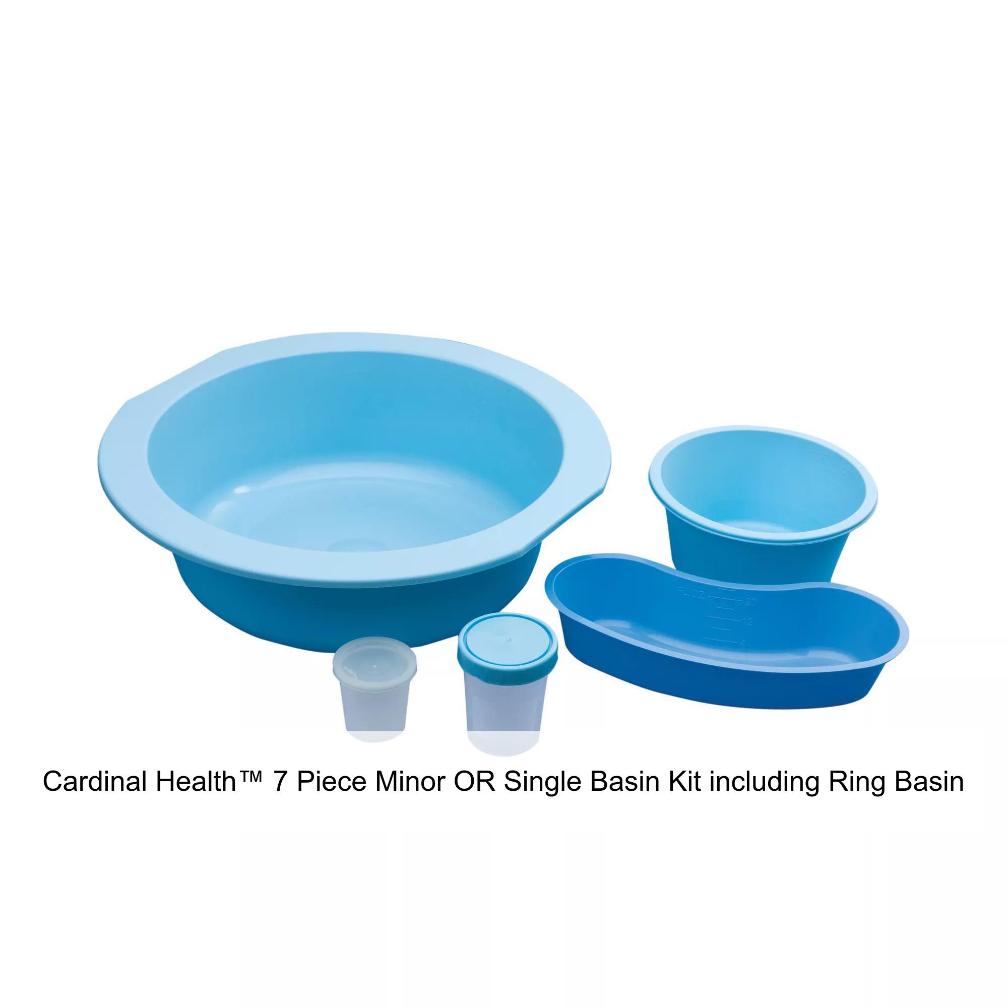 Cardinal Health™ 7 Piece Minor OR Single Basin Kit including Ring Basin ...