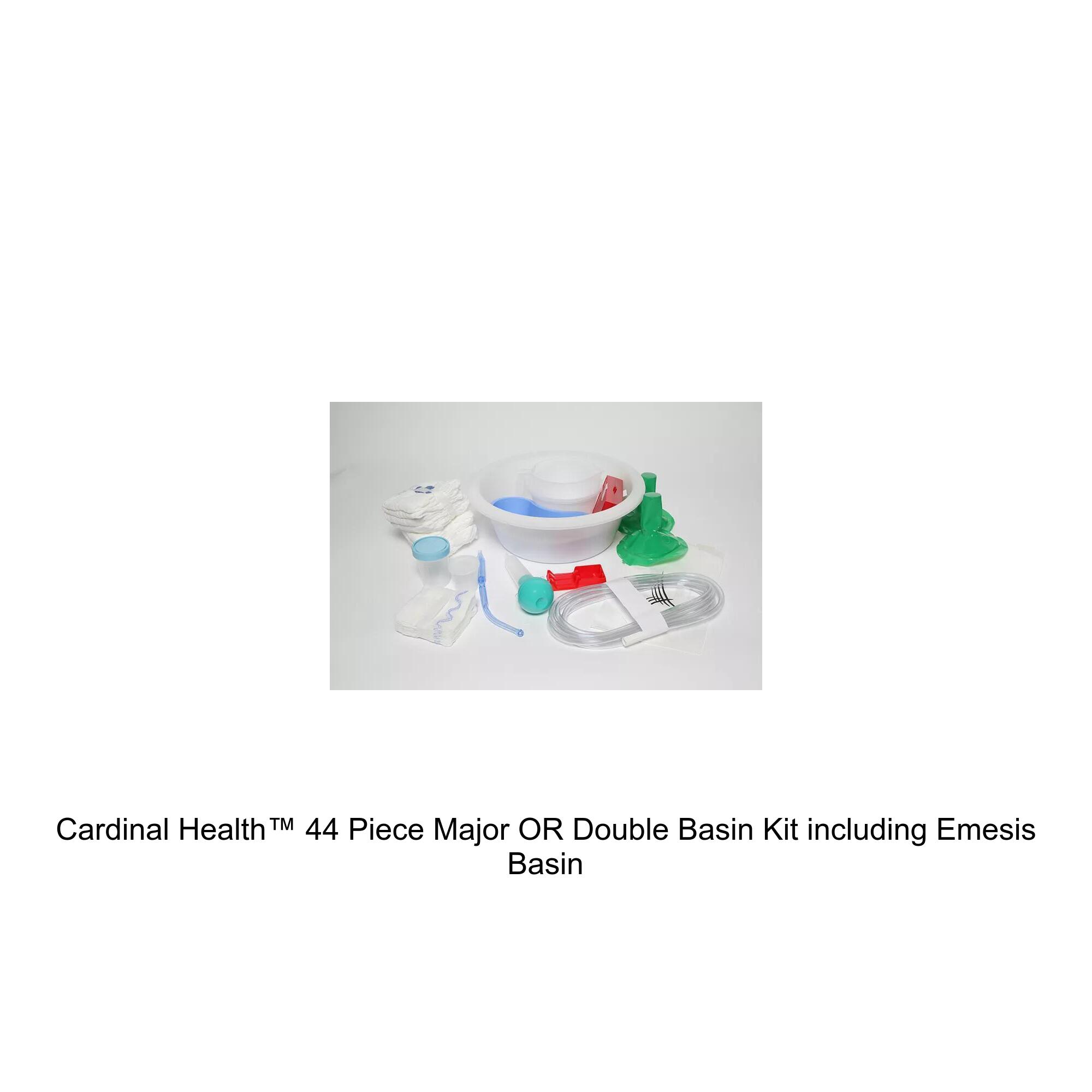 Cardinal Health™ 44 Piece Major OR Double Basin Kit including Emesis ...