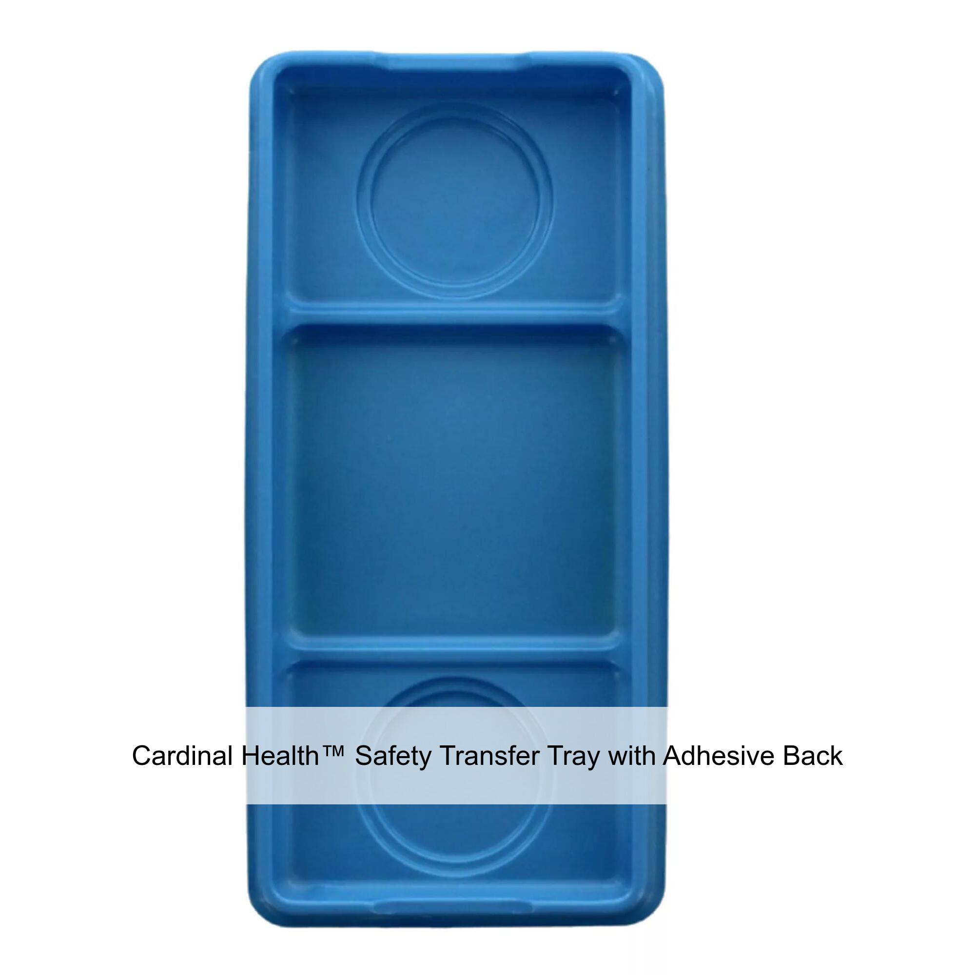 Cardinal Health™ Safety Transfer Tray with Adhesive Back, Plastic ...