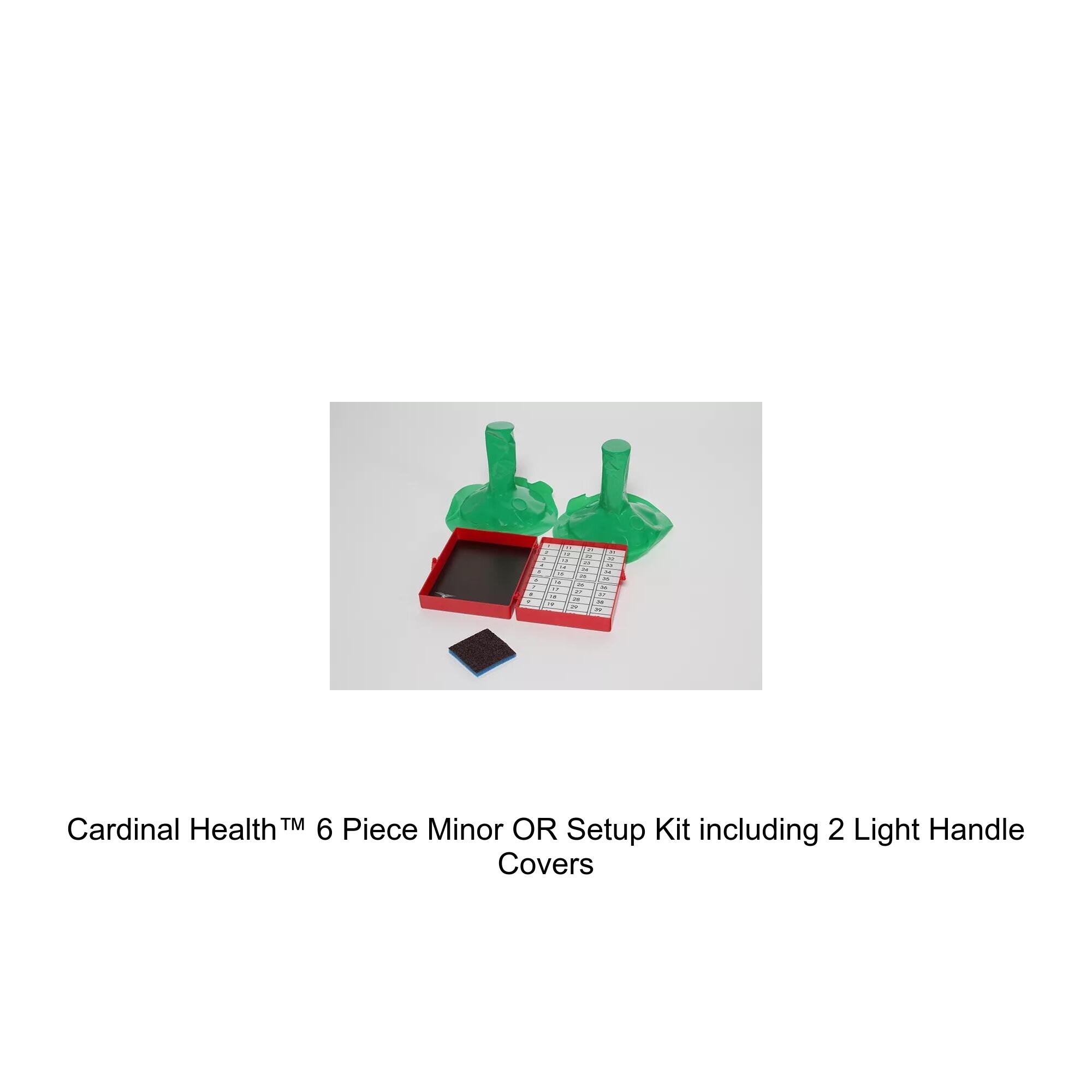 Cardinal Health™ 6 Piece Minor OR Setup Kit including 2 Light Handle ...