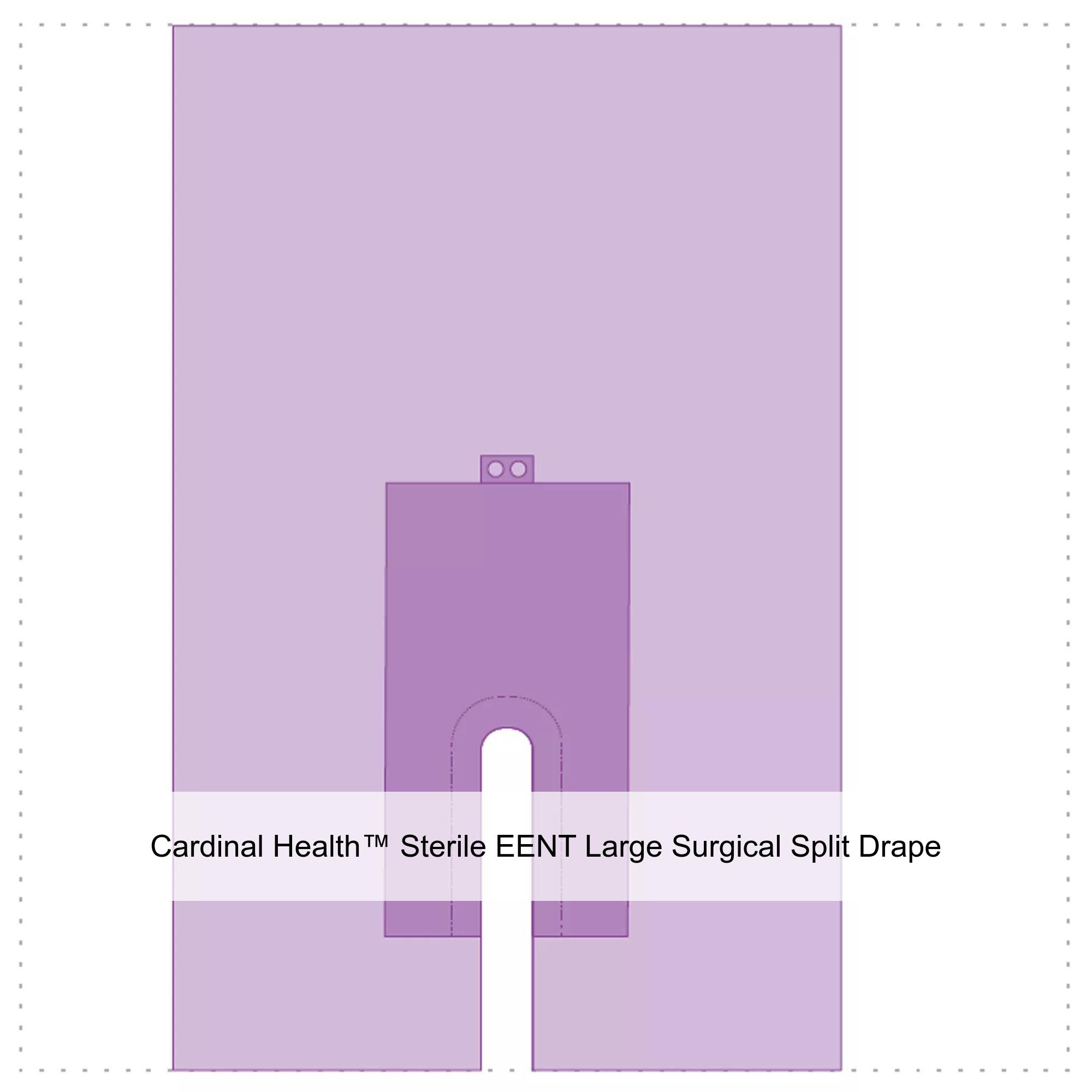 Cardinal Health™ Sterile EENT Large Surgical Split Drape, 77 x 124IN ...