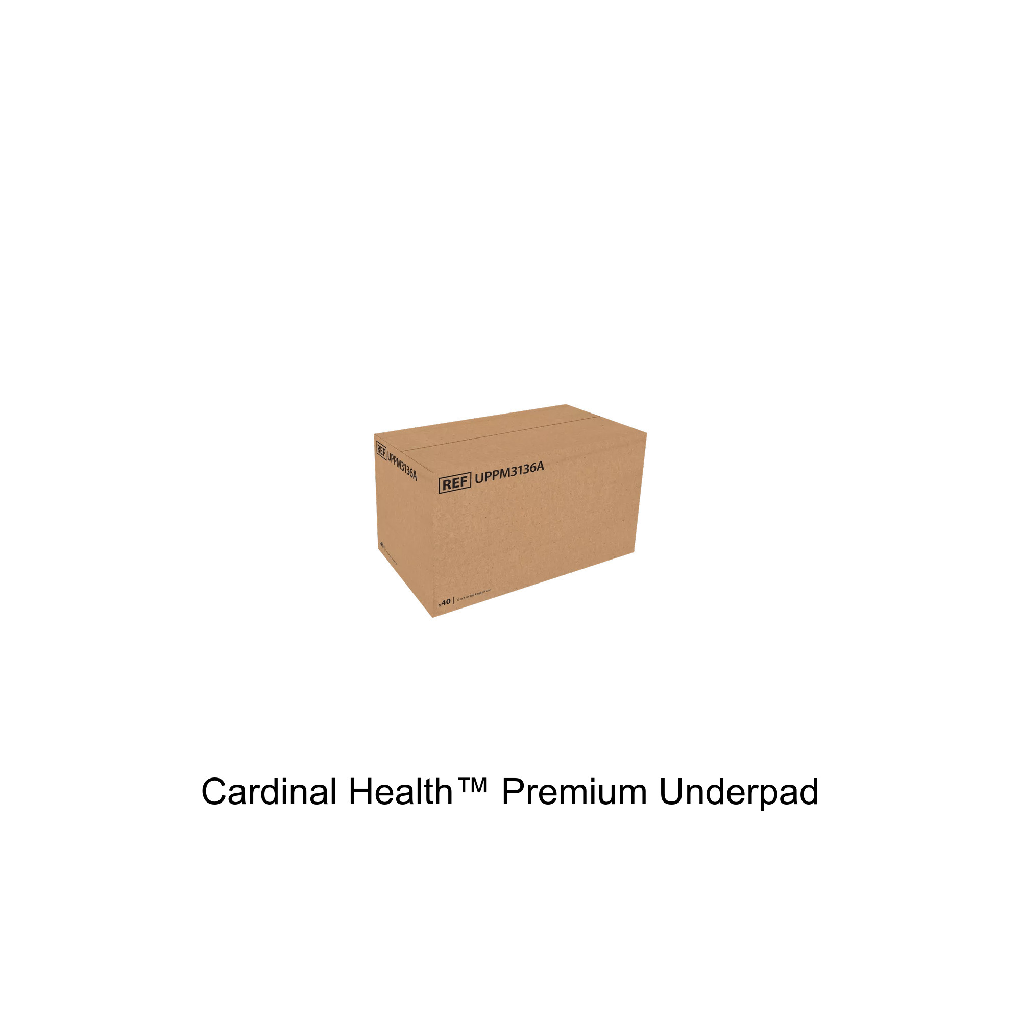 Cardinal Health™ Premium Underpad, WINGS™ Maximum Absorbency, Teal, 31 ...